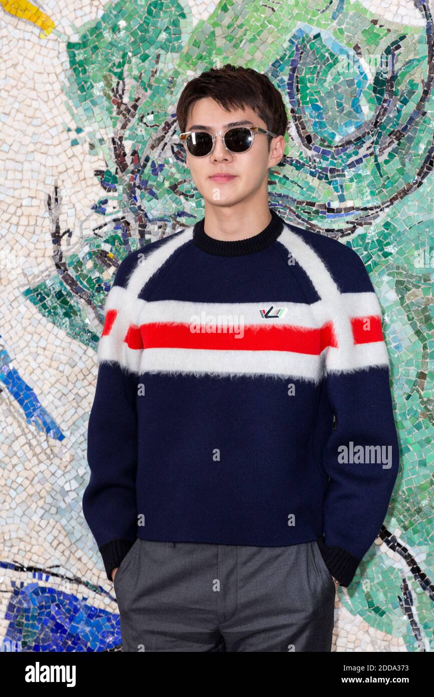 Se Hun poses for the photocall of the Louis Vuitton Cruise Collection ...