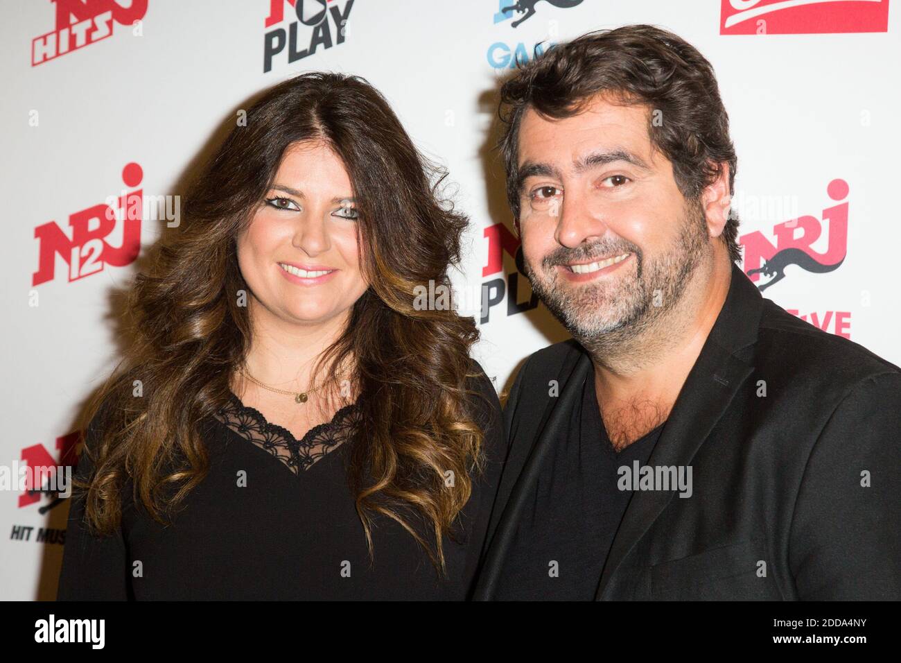 Sandy Pechard, Philippe Llado assistent a la conference de presse de ...