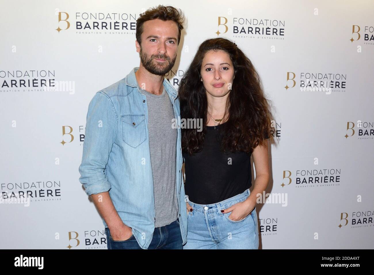Amaury de Crayencour et Baya Rehaz assistent a la premiere du film Les ...