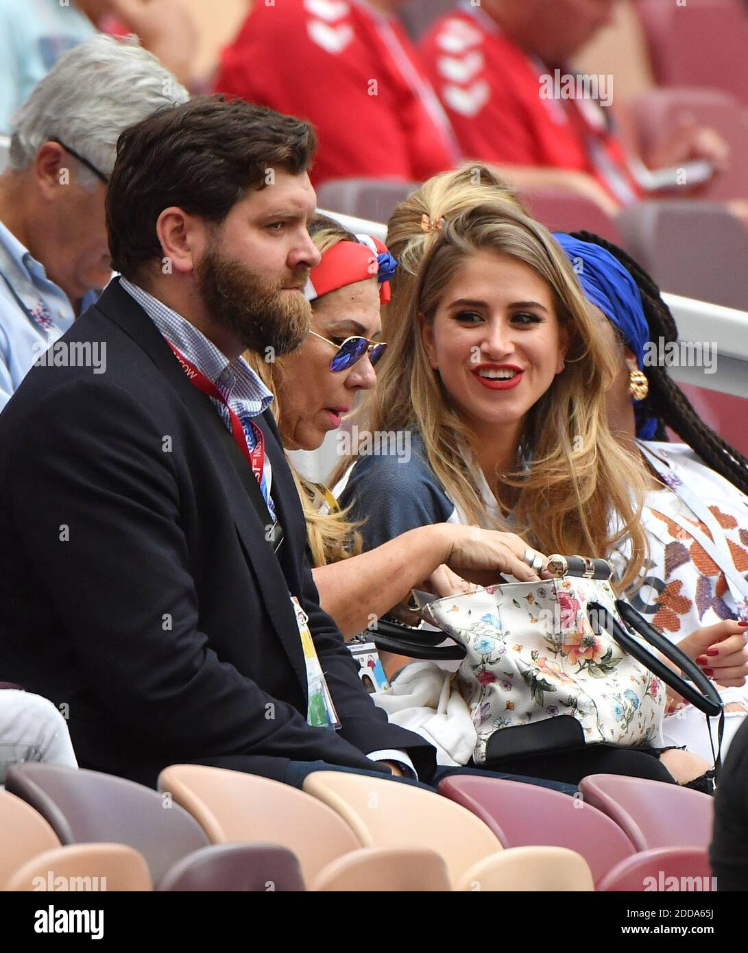 Maria Salaues (Paul Pogba's wife) during the 2018 FIFA World Cup Russia ...
