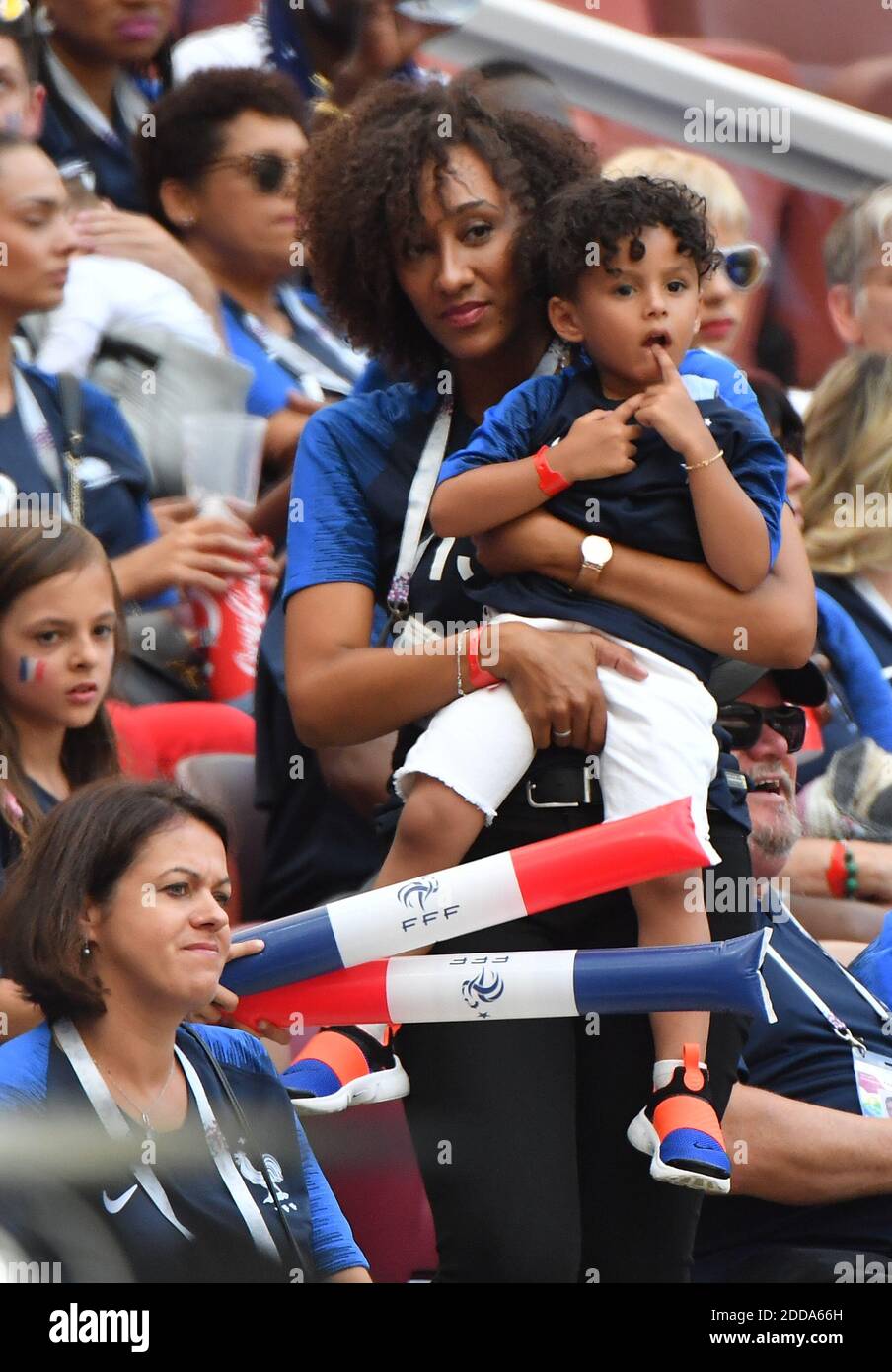 Family of Steven NZONZI during the 2018 FIFA World Cup Russia game ...