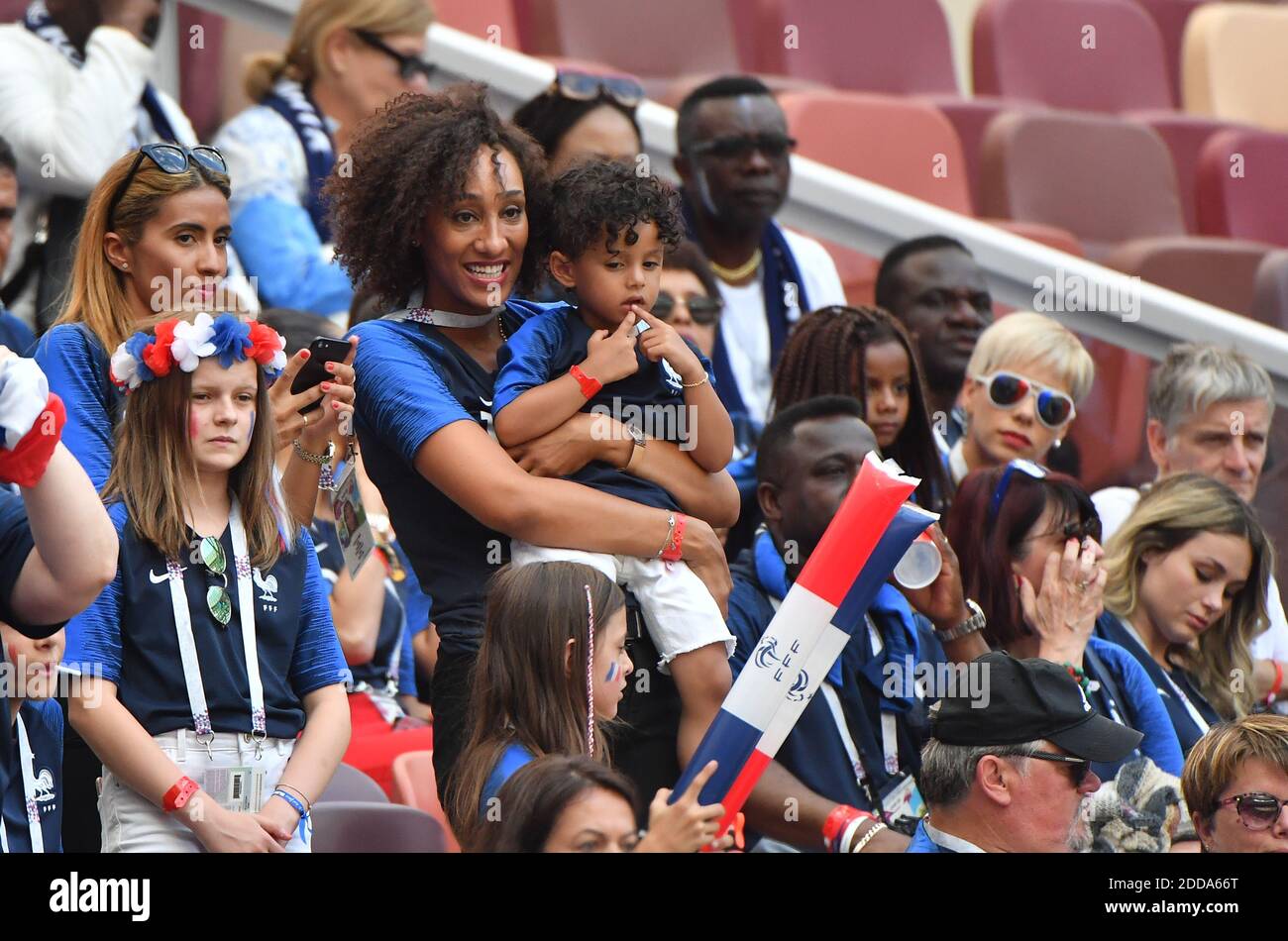 Family of Steven NZONZI during the 2018 FIFA World Cup Russia game ...