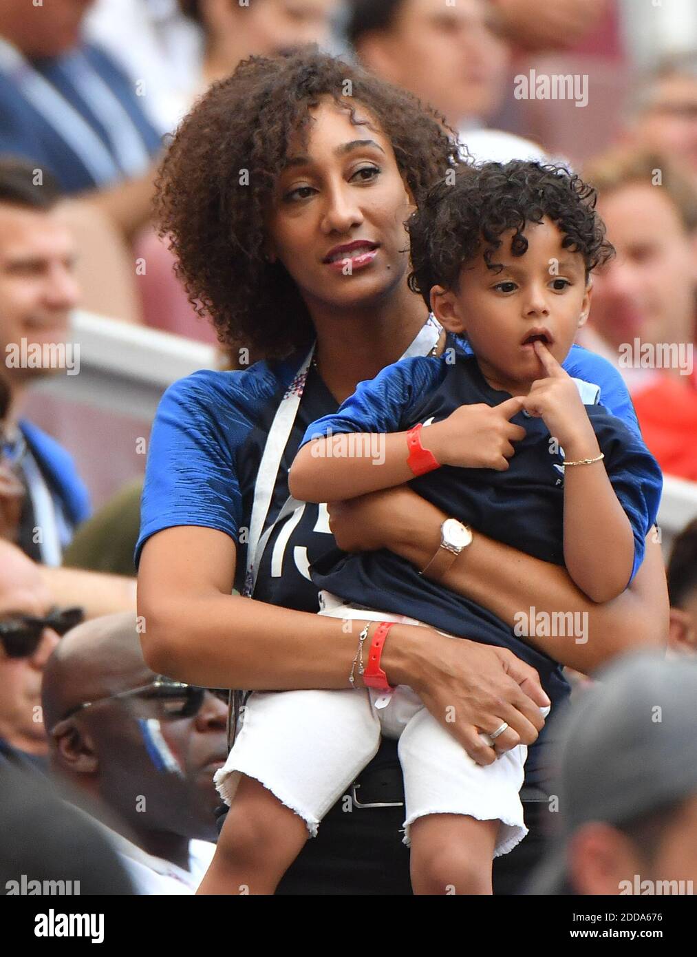 Family of Steven NZONZI during the 2018 FIFA World Cup Russia game ...