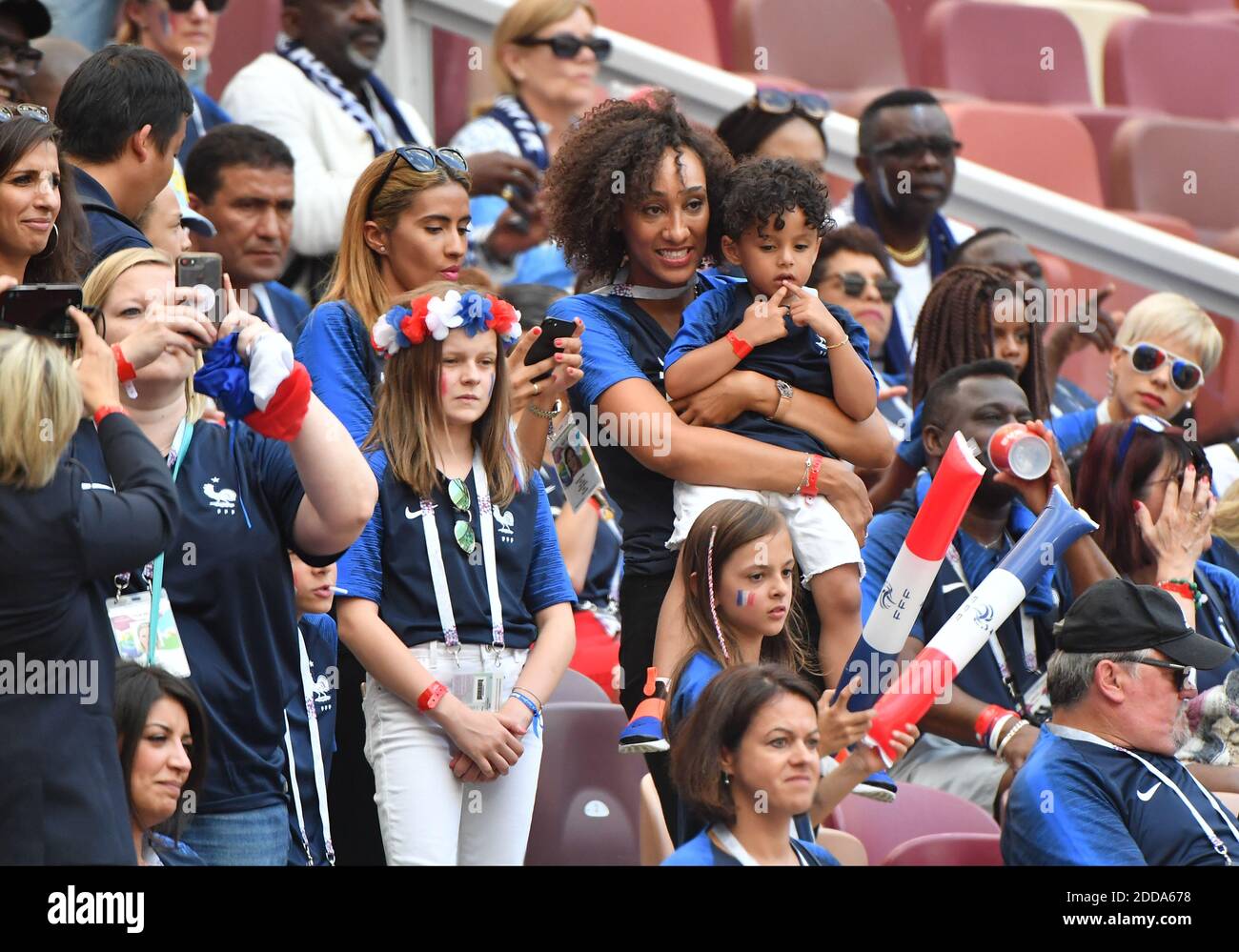 Family of Steven NZONZI during the 2018 FIFA World Cup Russia game ...