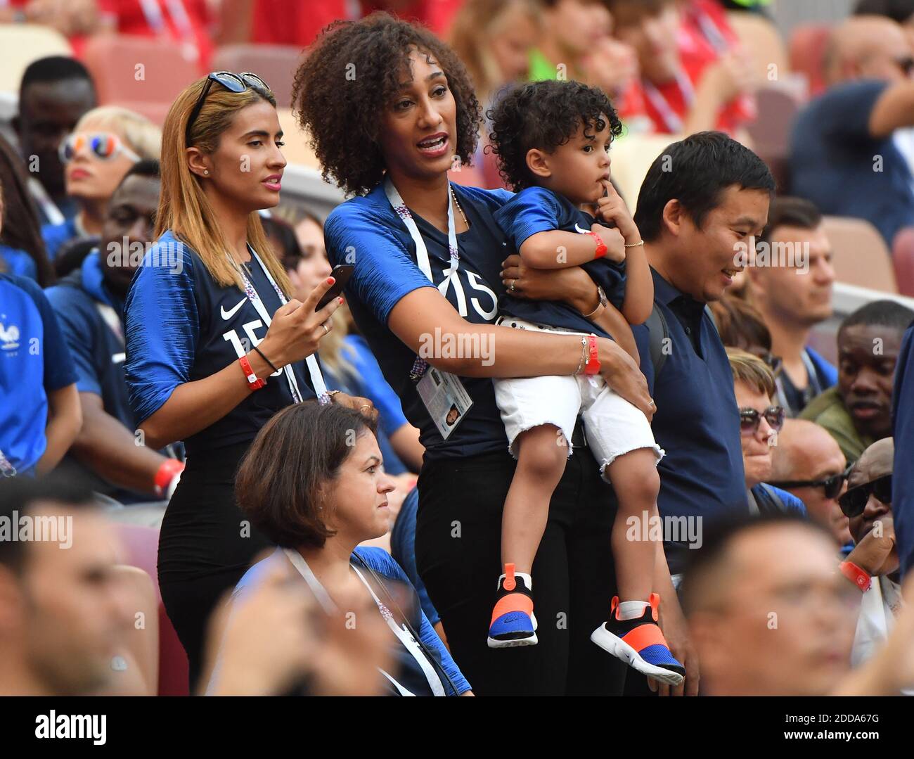Family of Steven NZONZI during the 2018 FIFA World Cup Russia game ...