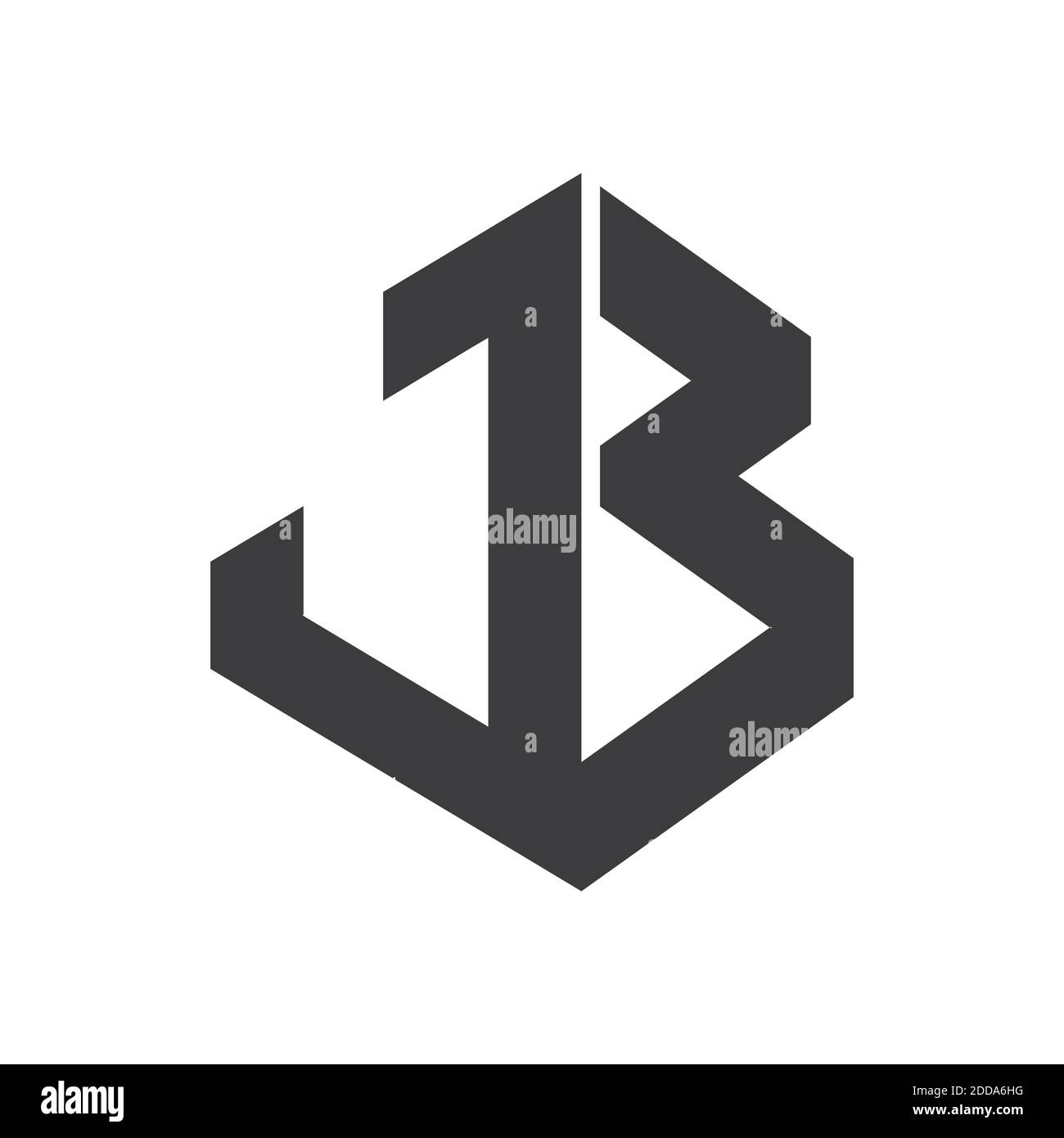 Initial letter bj logo or jb logo vector design template Stock Vector Image & Art - Alamy