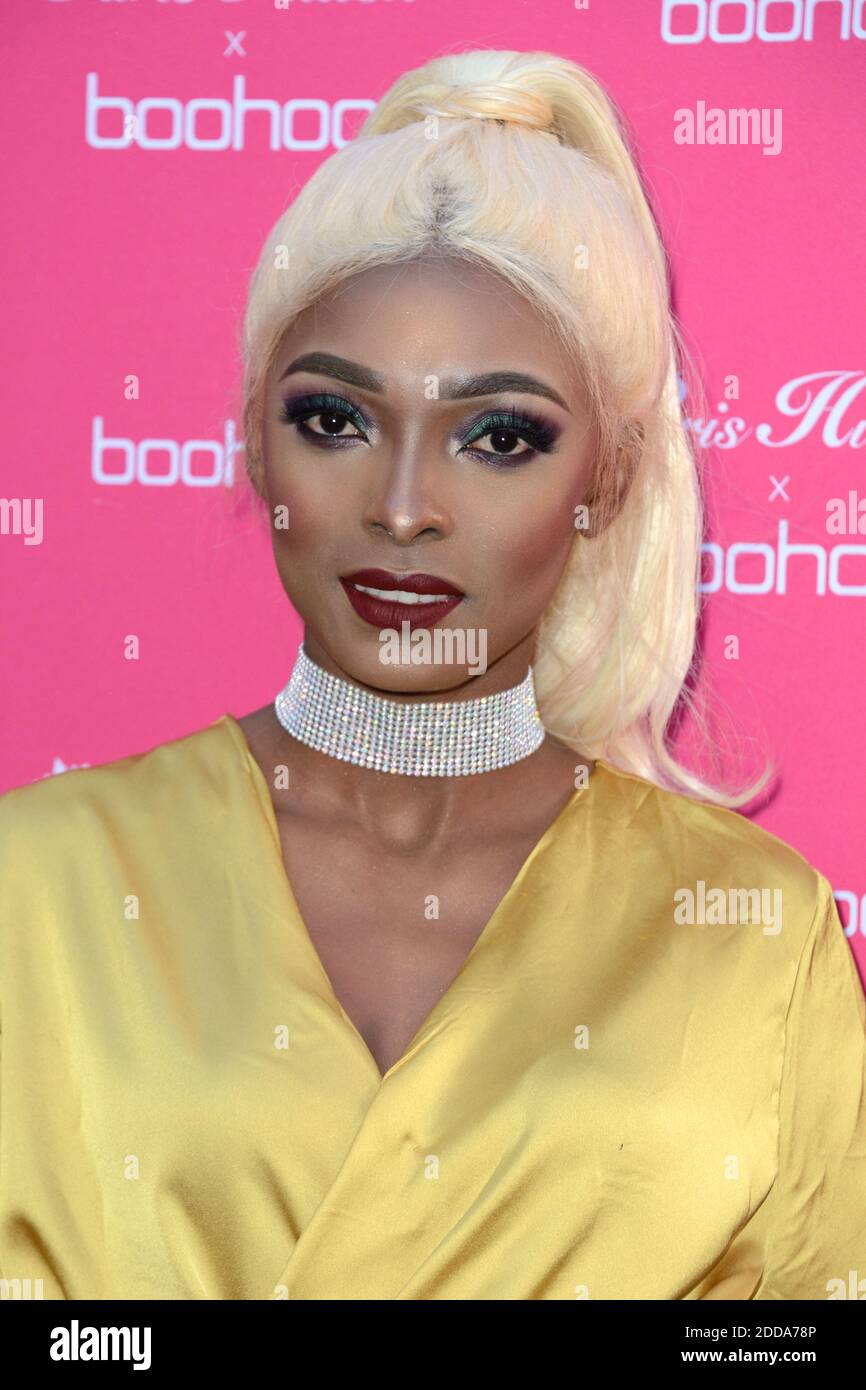 Eve Pamba attending the Paris Hilton x Boohoo party at Hotel Le Marois ...