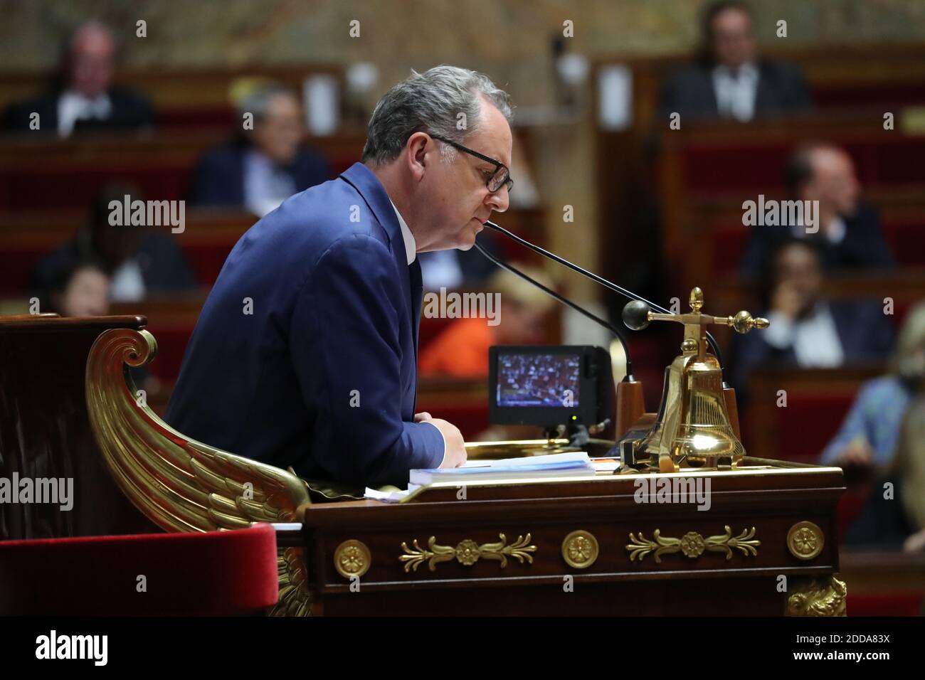 National Assembly President Richard Ferrand during a session of ...
