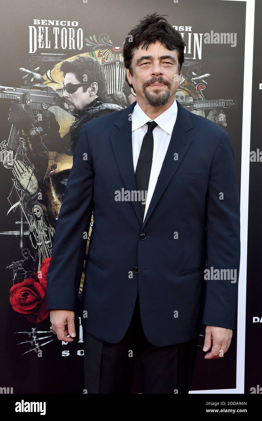 Benicio del Toro attends the premiere of Columbia Pictures' 'Sicario ...