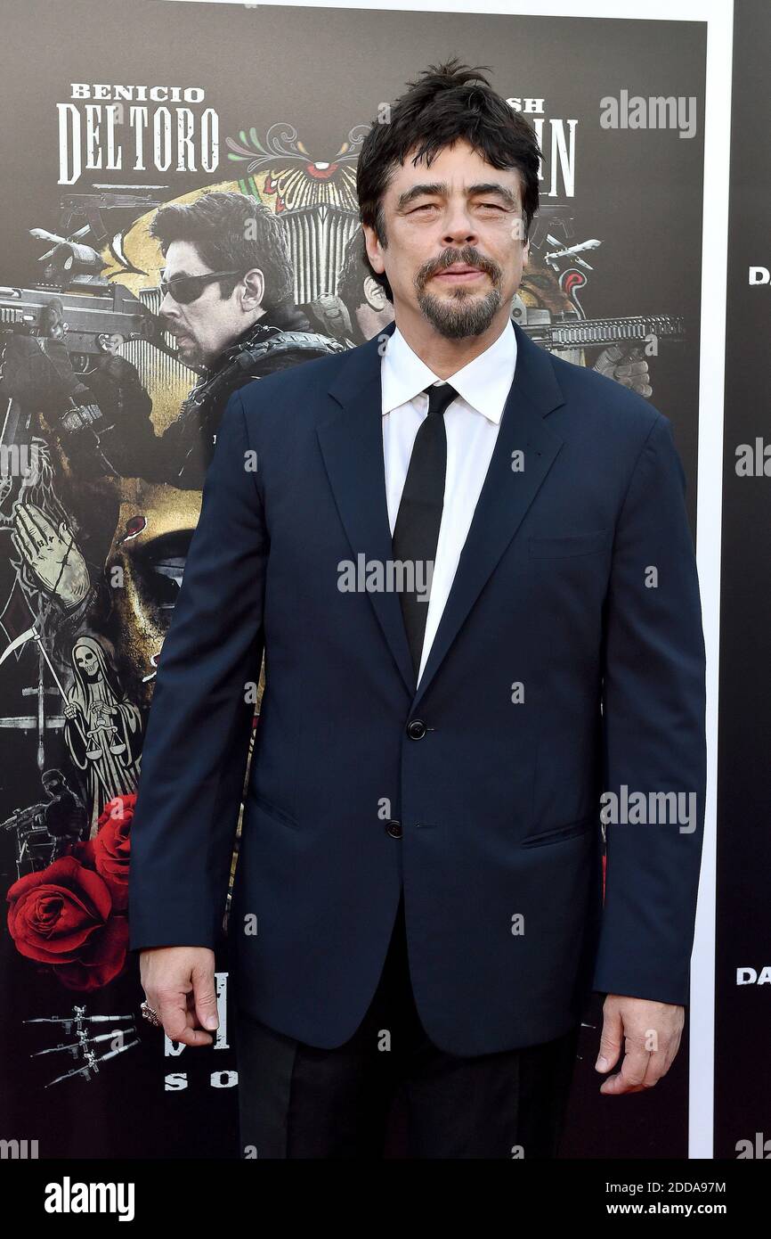 Benicio del Toro attends the premiere of Columbia Pictures' 'Sicario ...