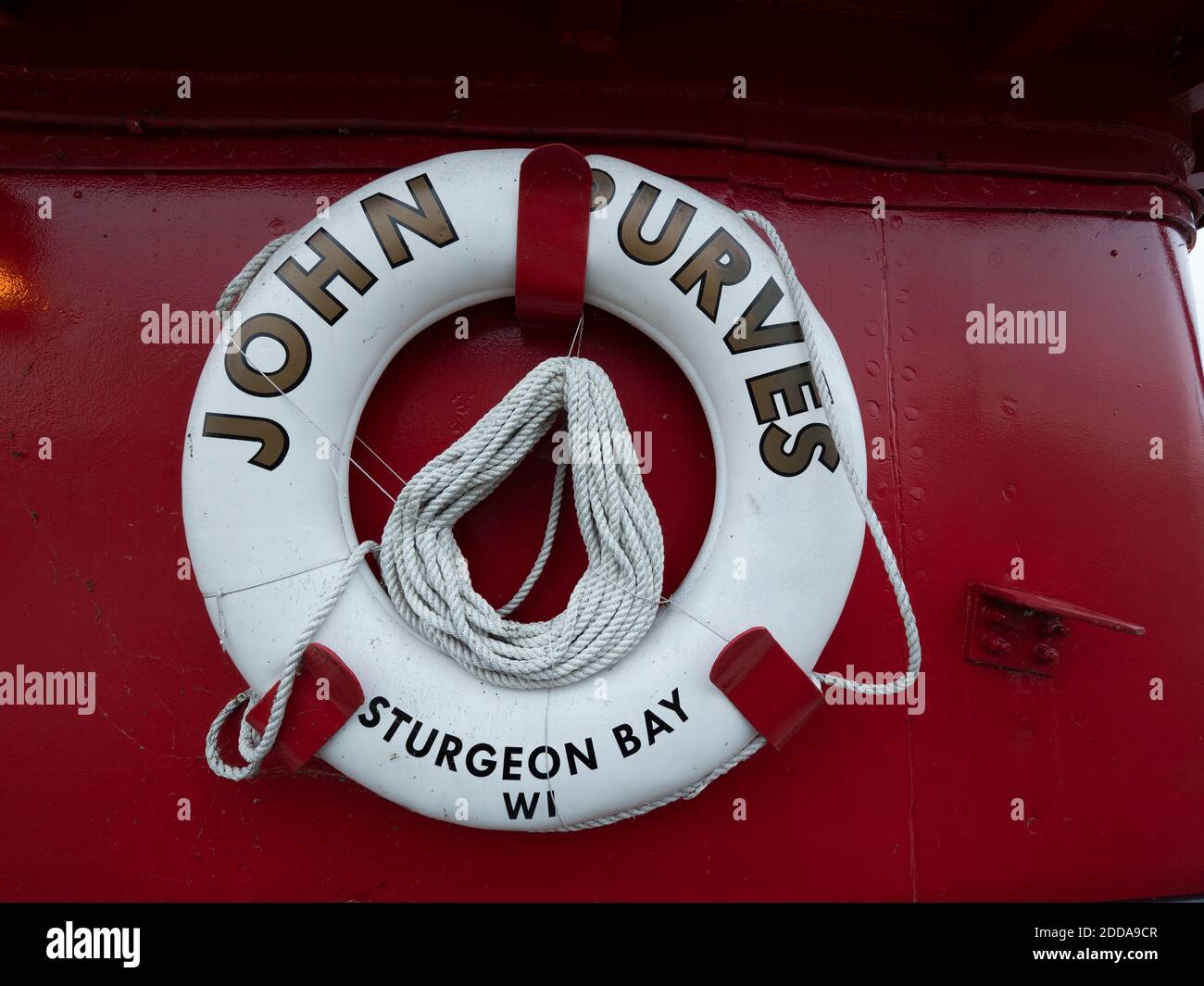 Life ring, John Purves tugboat, Door County Maritime Museum, Sturgeon ...