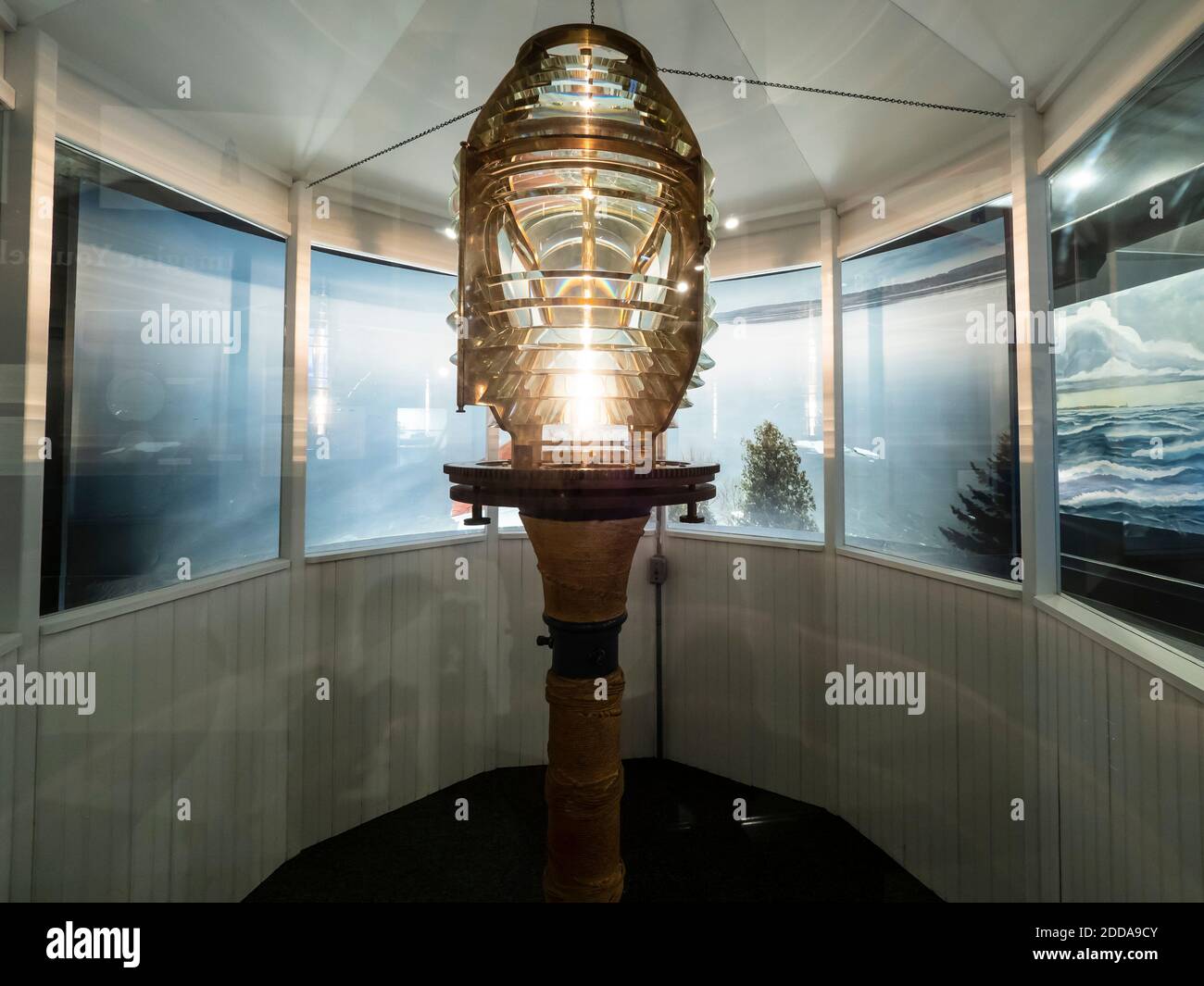 Lighthouse light display, Door County Maritime Museum, Sturgeon Bay ...