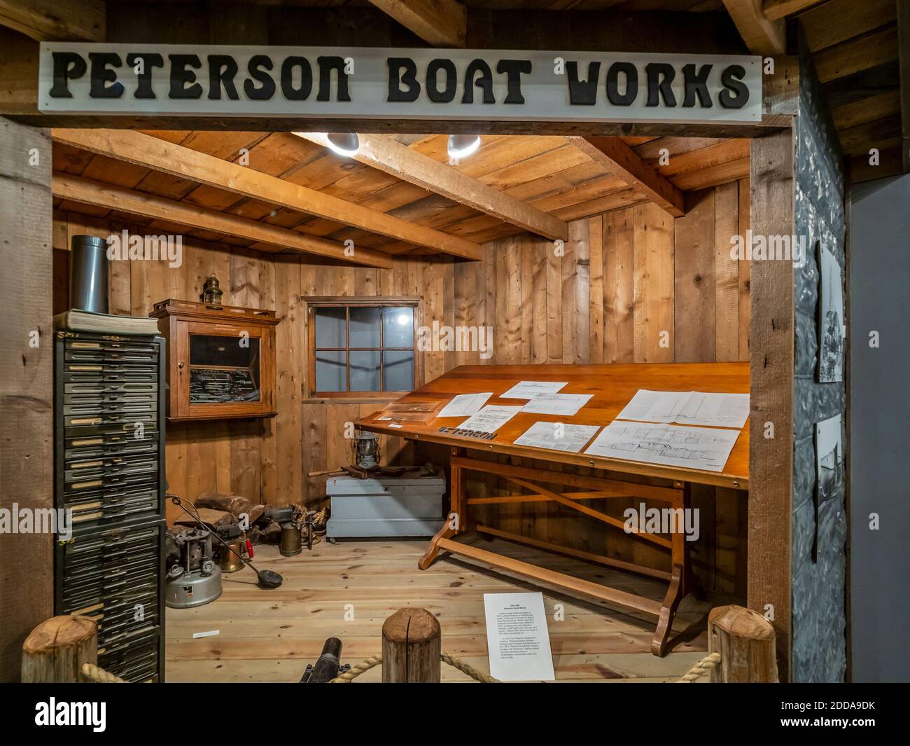 Peterson Boat Works exhibit, Door County Maritime Museum, Sturgeon Bay ...