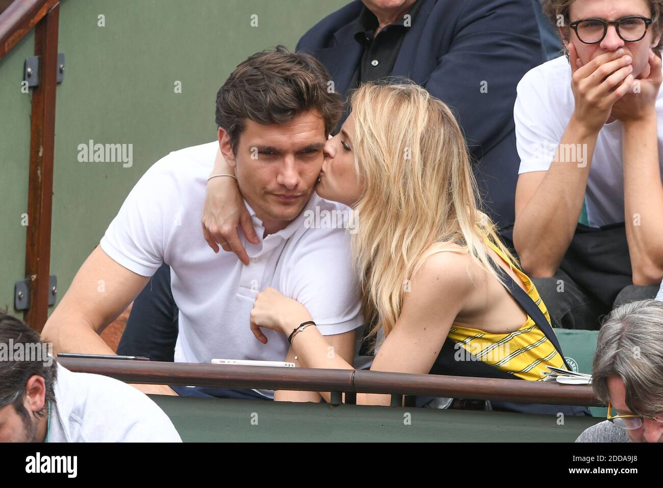 Lionel Erdogan and his wife attend the French Tennis Open at Roland ...