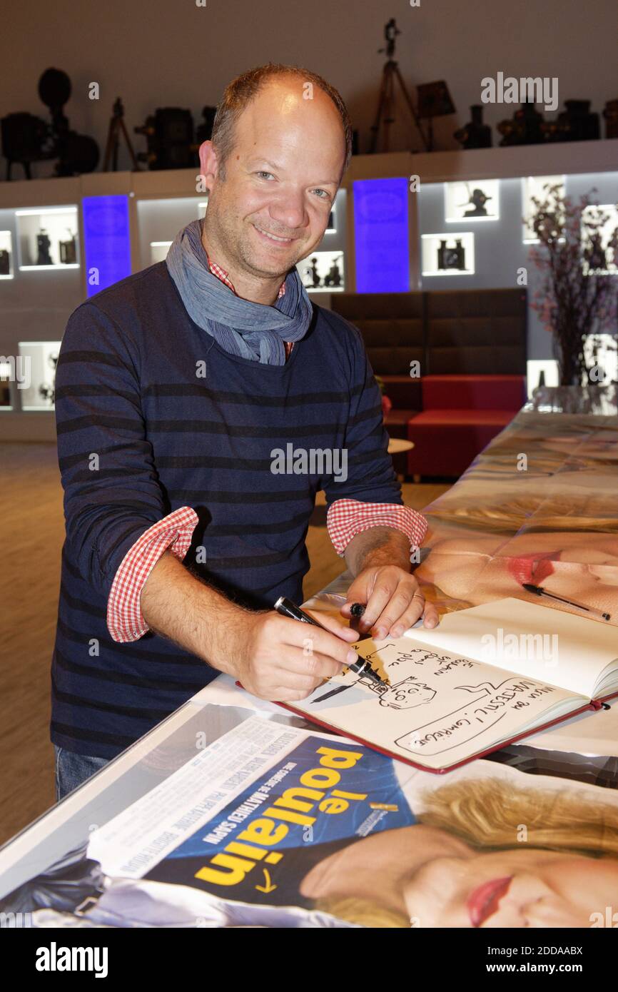 Cartoonist and film director Mathieu Sapin attends the Le Poulain film ...
