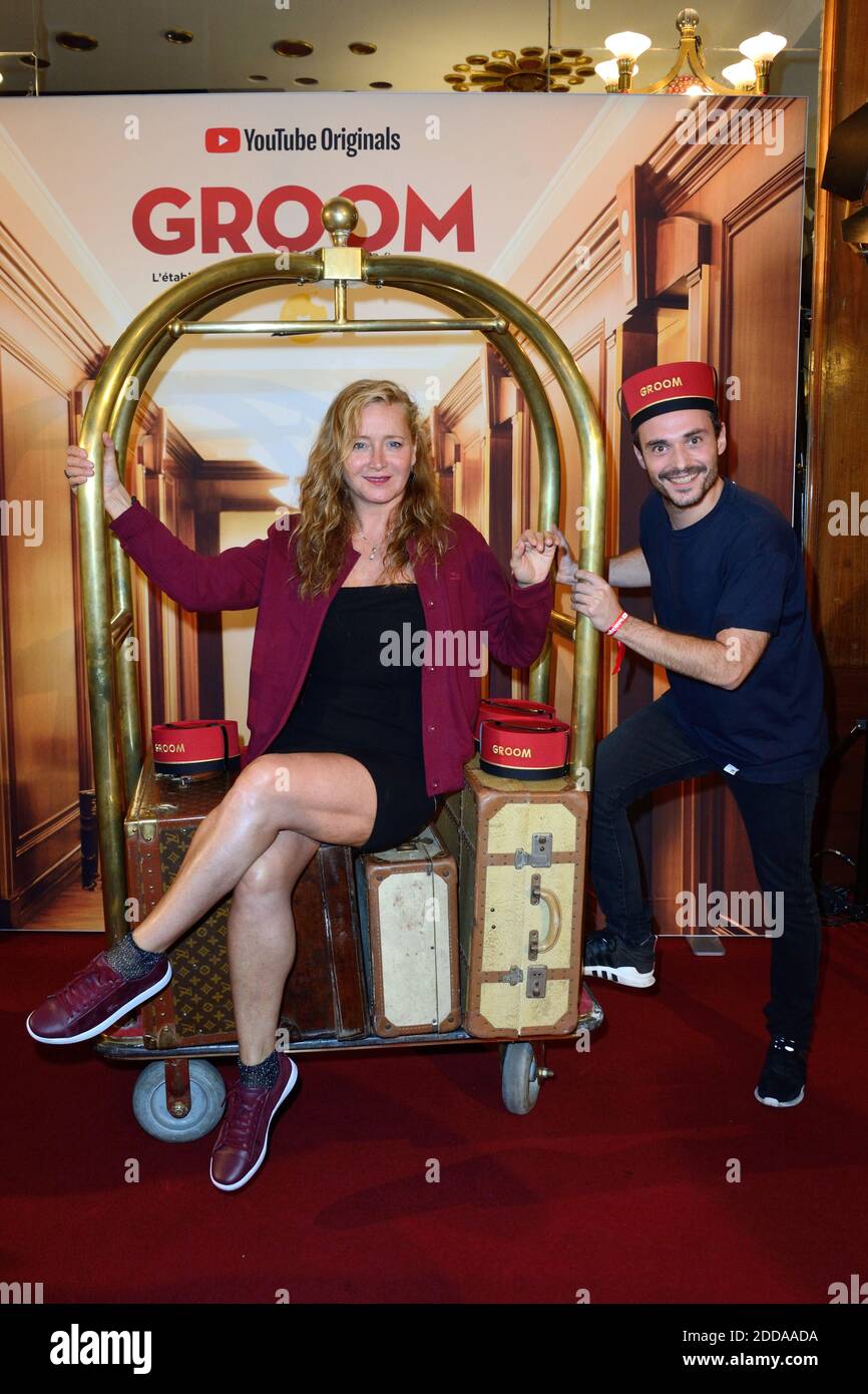 Julie Ferrier et Jerome Niel at the premiere of YouTube series Les ...