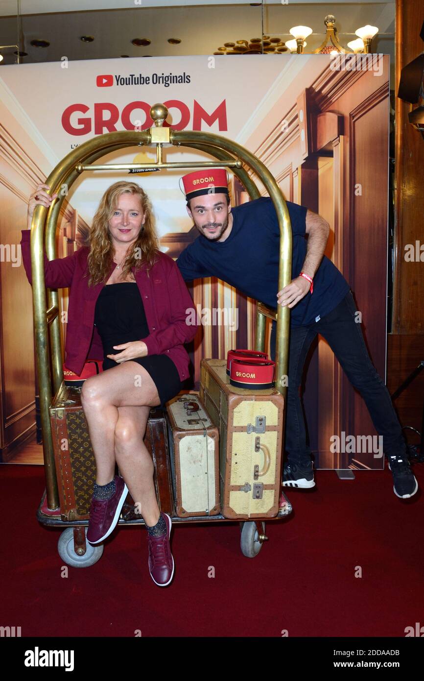 Julie Ferrier et Jerome Niel at the premiere of YouTube series Les ...