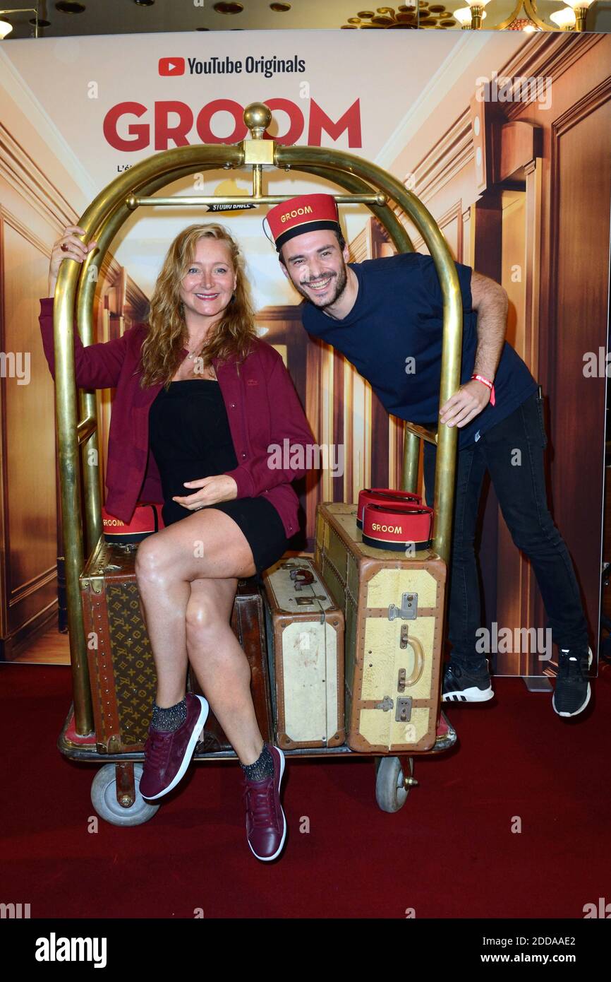 Julie Ferrier et Jerome Niel at the premiere of YouTube series Les ...