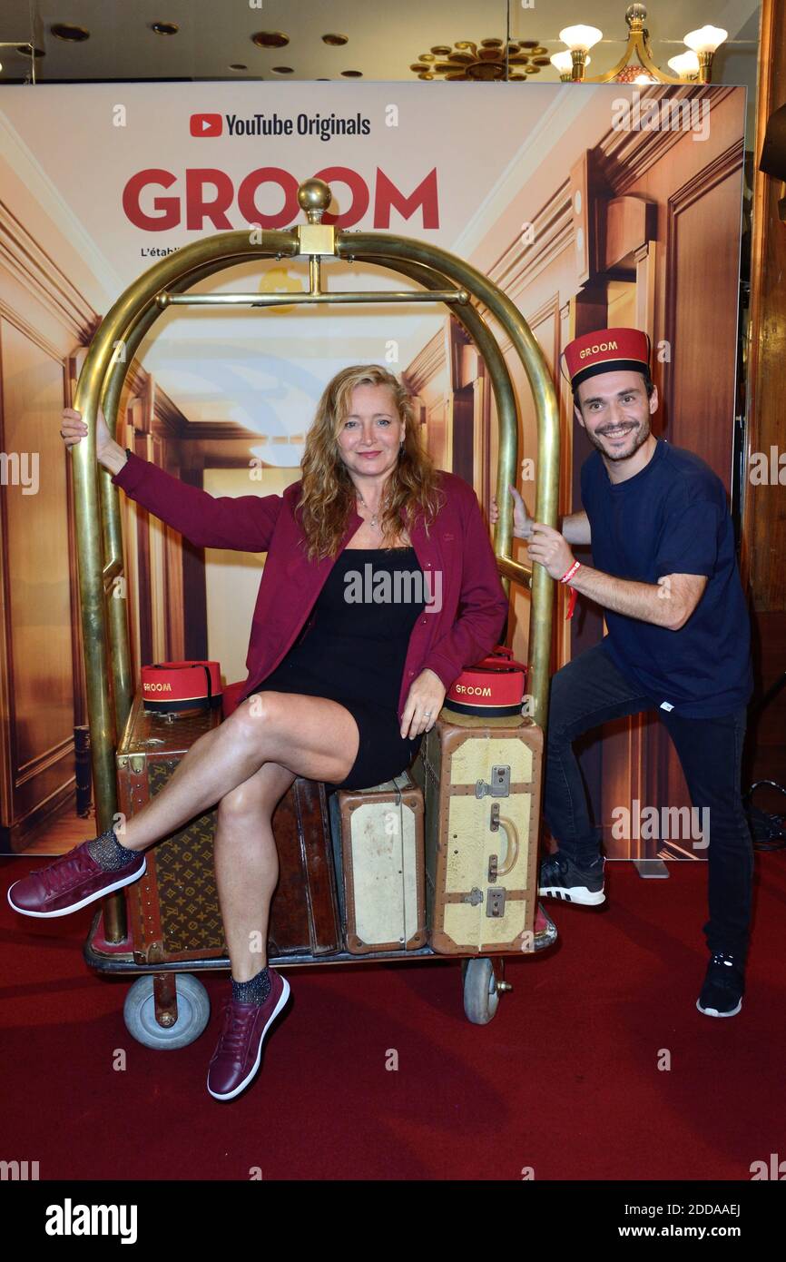 Julie Ferrier et Jerome Niel at the premiere of YouTube series Les ...