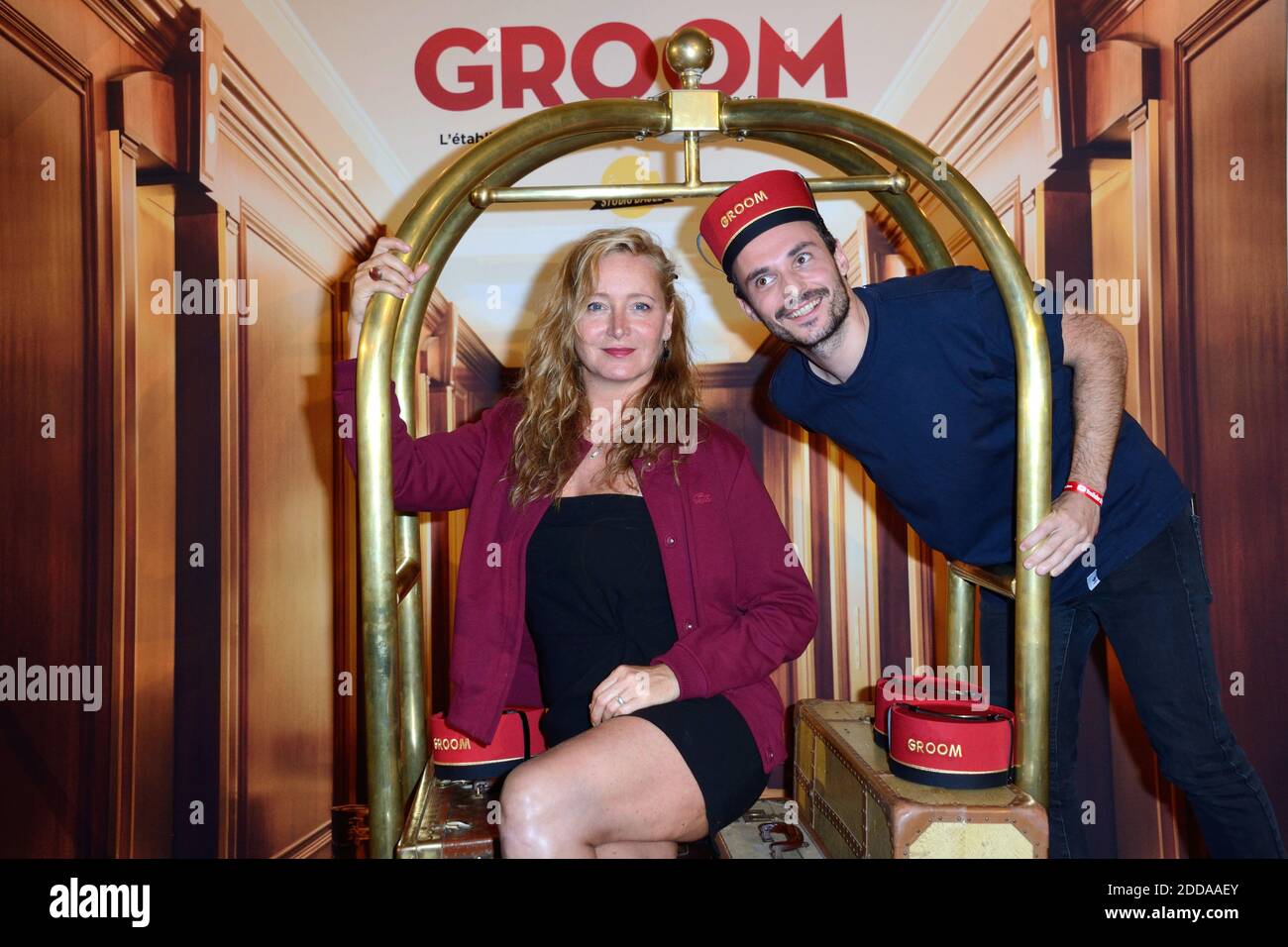 Julie Ferrier et Jerome Niel at the premiere of YouTube series Les ...