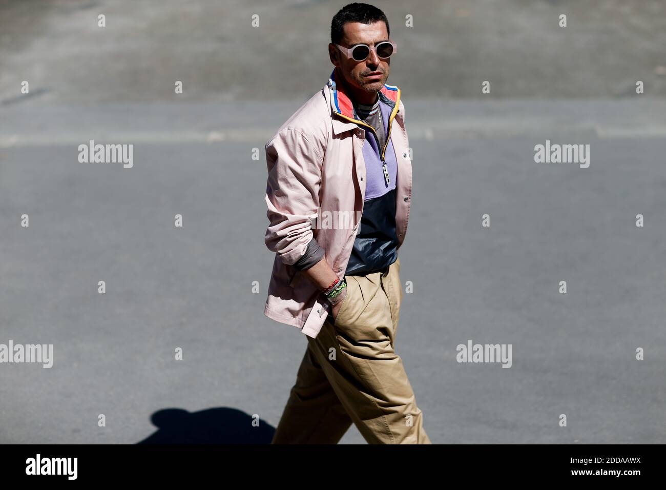Street style, Alex Badia arriving at Cerruti 1881 Spring-Summer 2019 ...