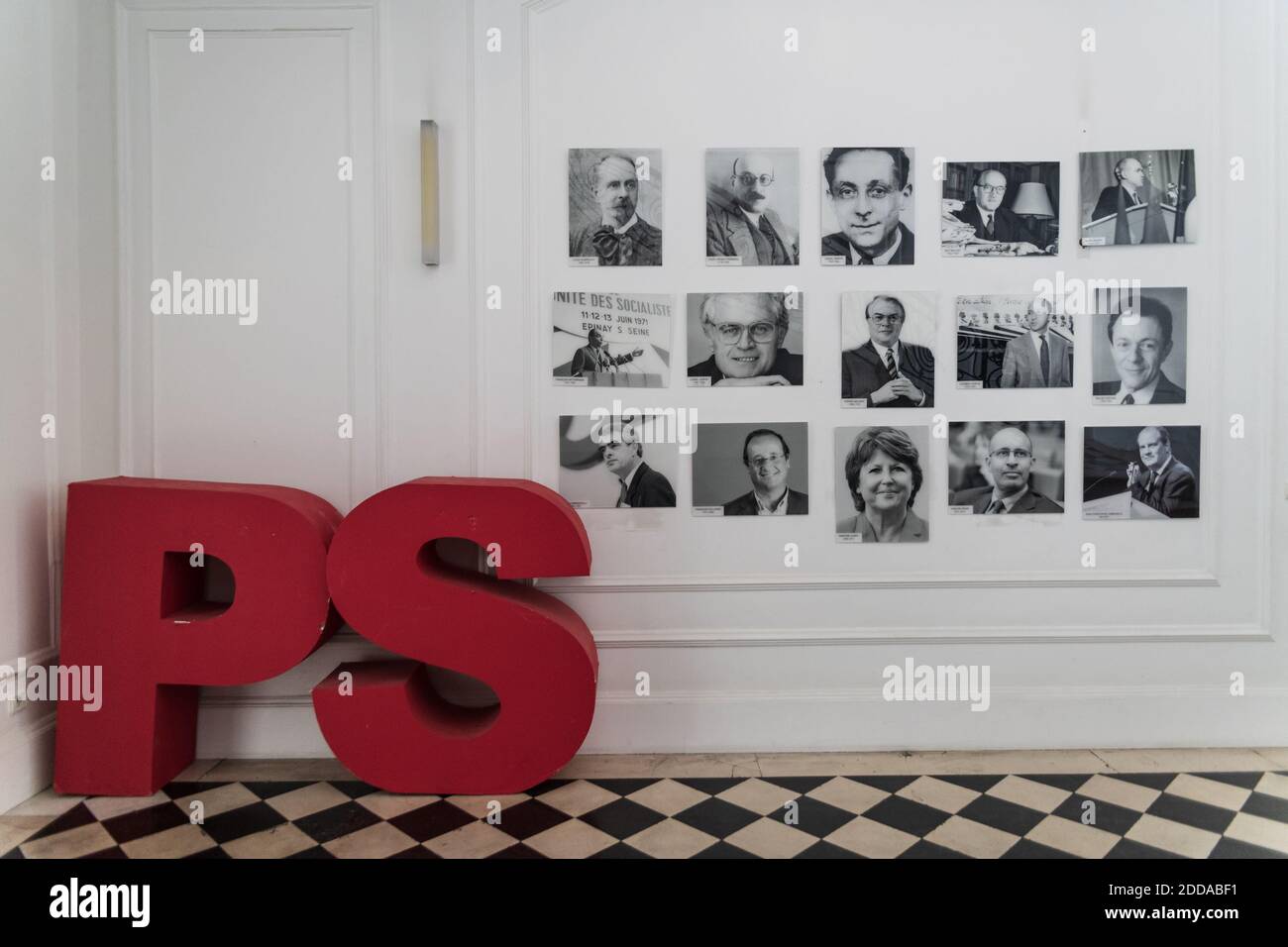 An inside view of the PS headquarters located rue de Solferino in the ...
