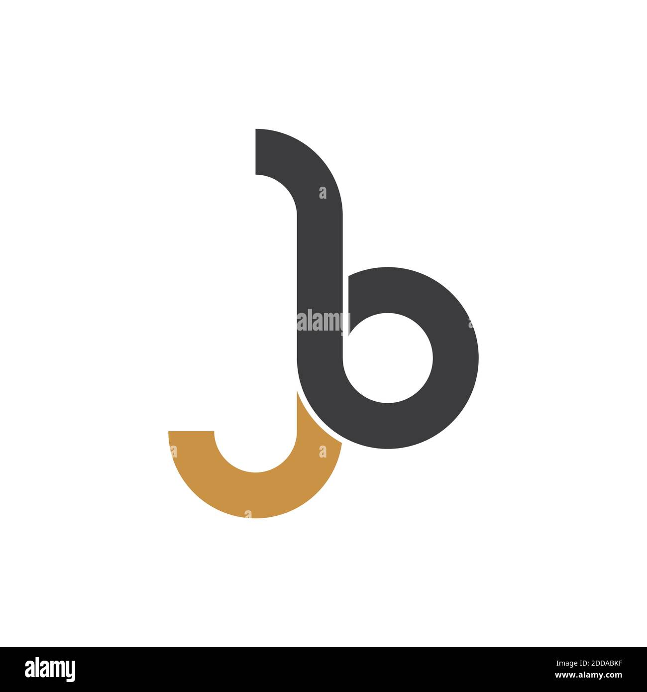 Initial letter bj logo or jb logo vector design template Stock Vector Image & Art - Alamy