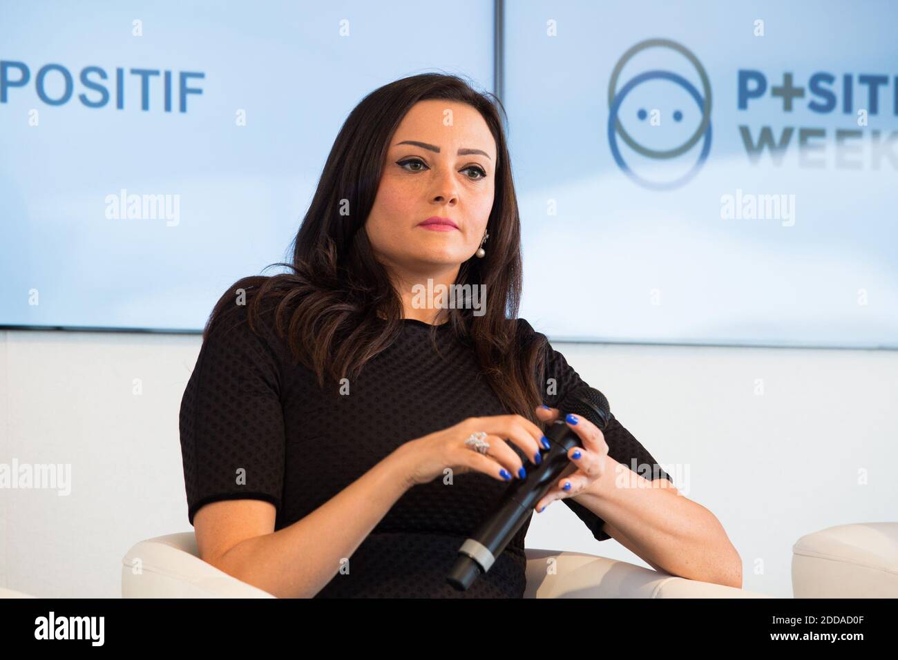 Bushra Rozza at CNC conference for positive cinema week during the 71st ...