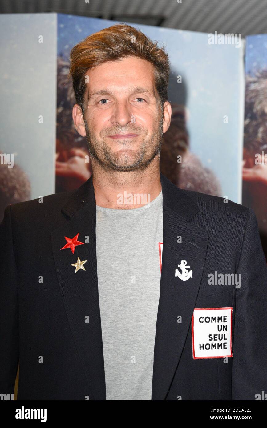 Eric Bellion, French solo skipper during the Vendee Globe race, attends ...