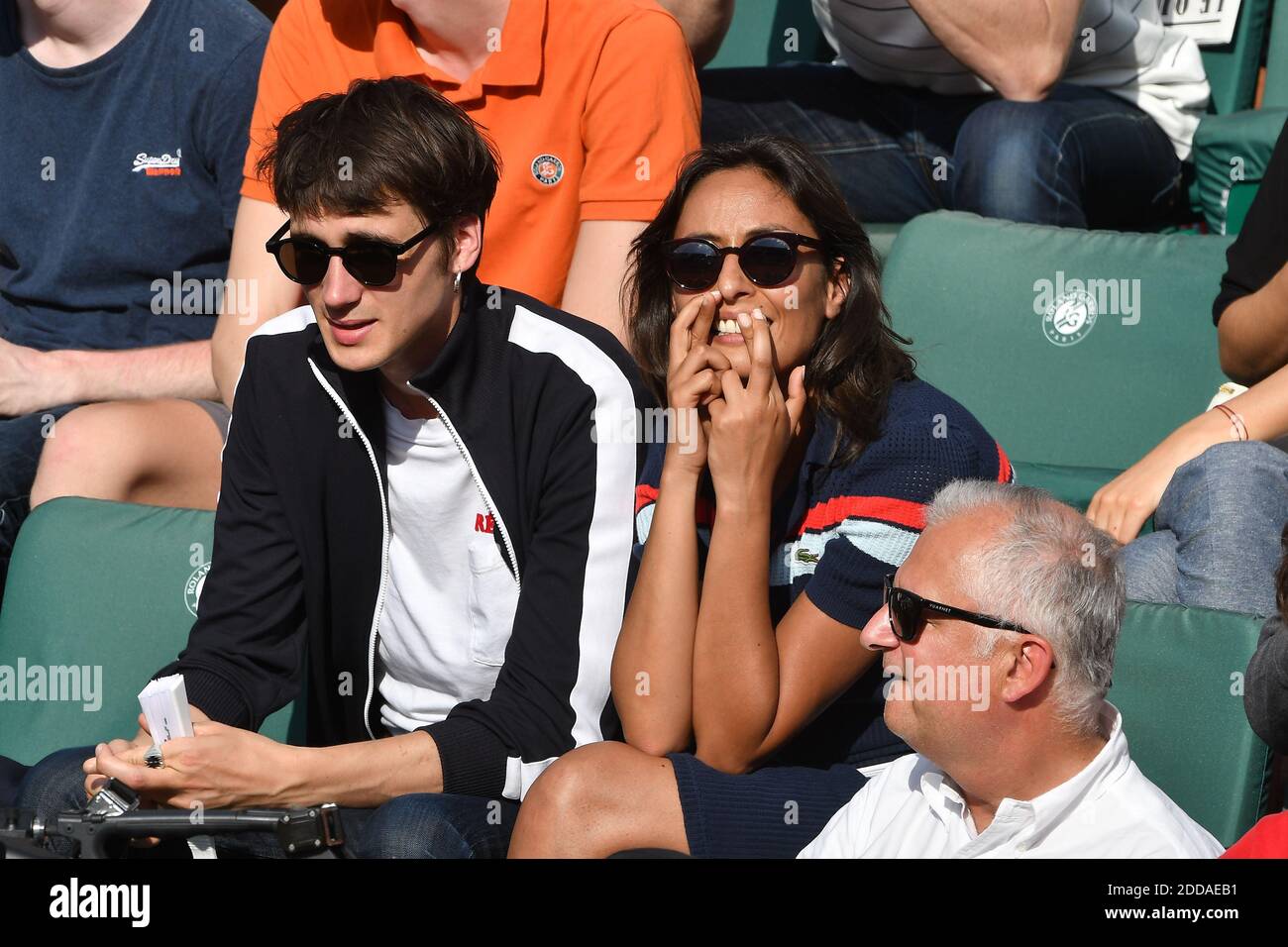 journalist Leila Kaddour attends the 2018 French Open - Day Four at ...