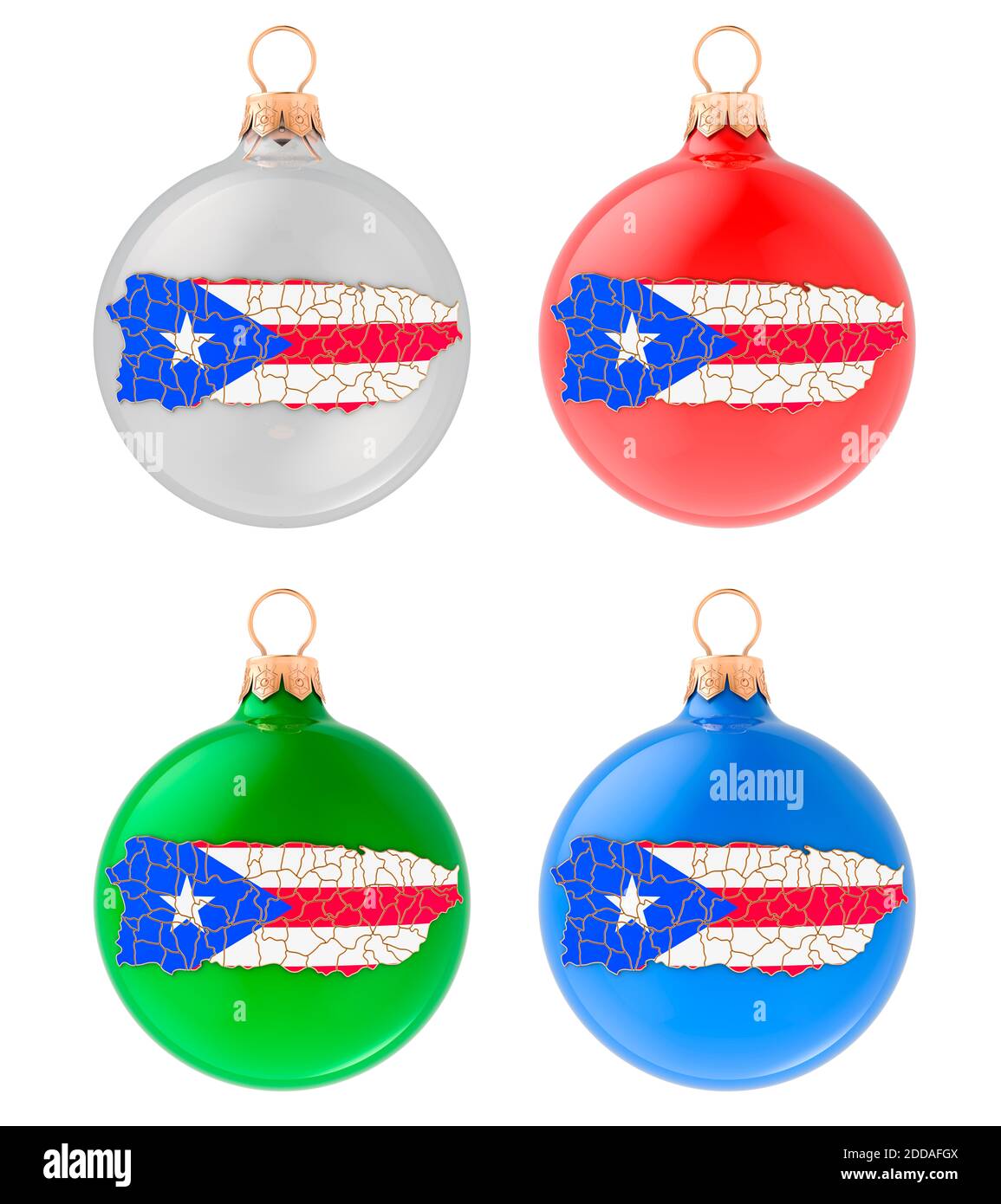 Puerto Rican Flag Christmas Ornament | Psoriasisguru.com