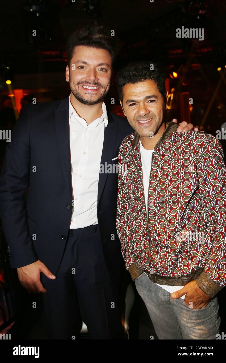 Kev Adams et Jamel Debbouze lors de l'After Party du film Alad'2 au Club Haussman a Paris ...