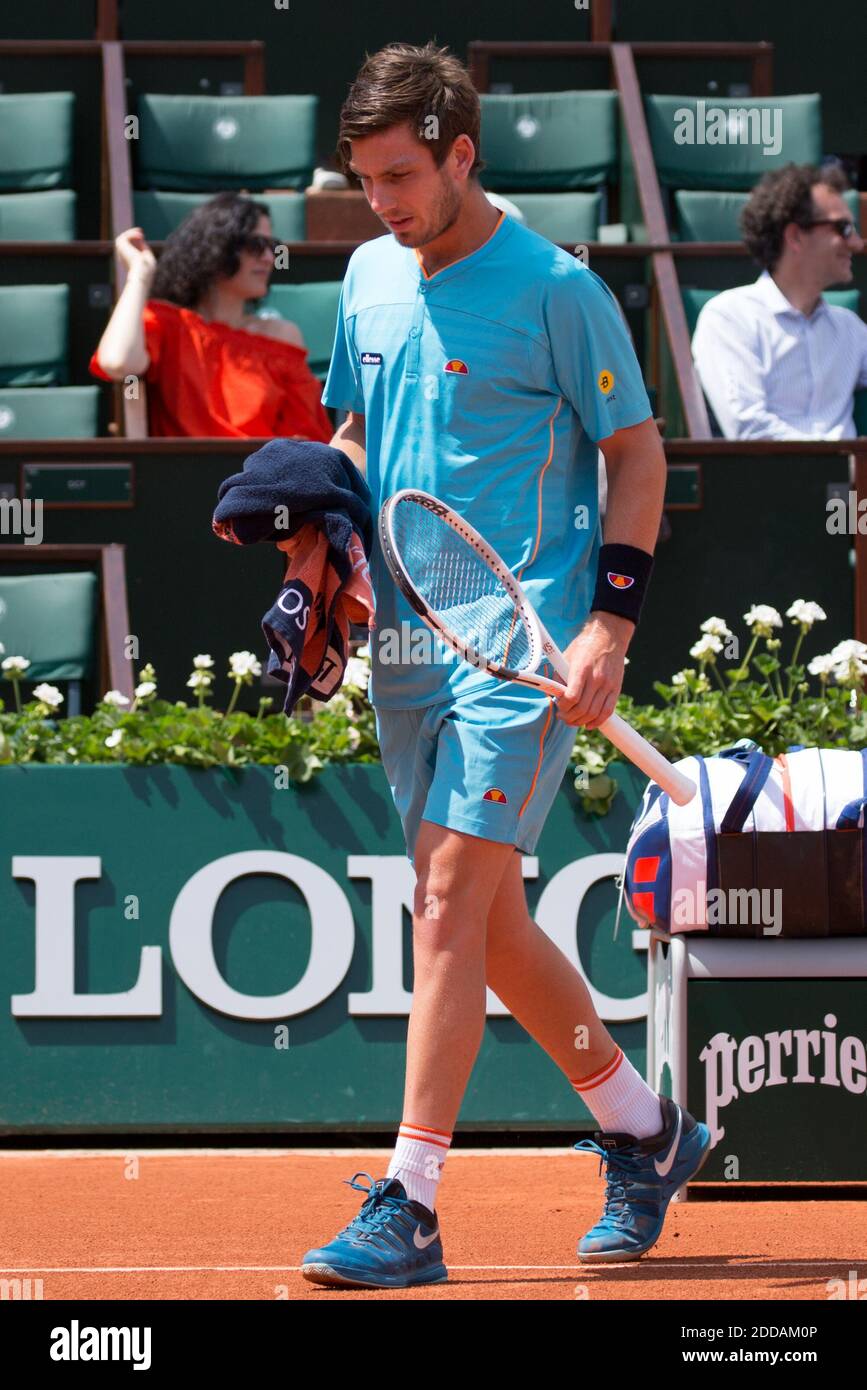 Cameron Norrie in action during French Tennis Open at Roland-Garros ...