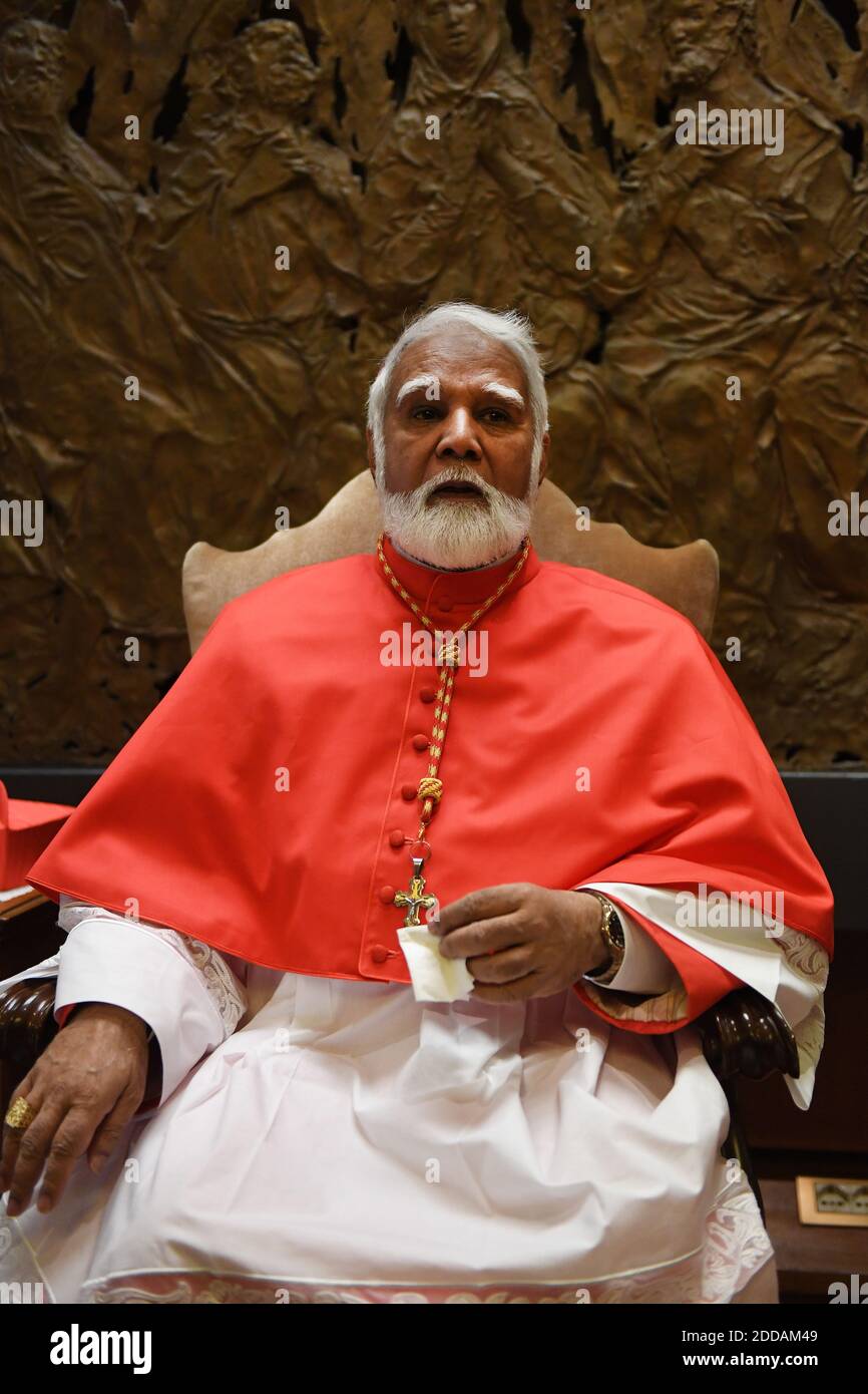 Newly-appointed Cardinal, Joseph Coutts (Pakistan) poses Pope after ...