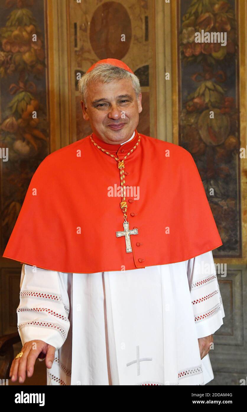 Newly-appointed Cardinal, Konrad Krajewski (Poland) poses after Pope ...