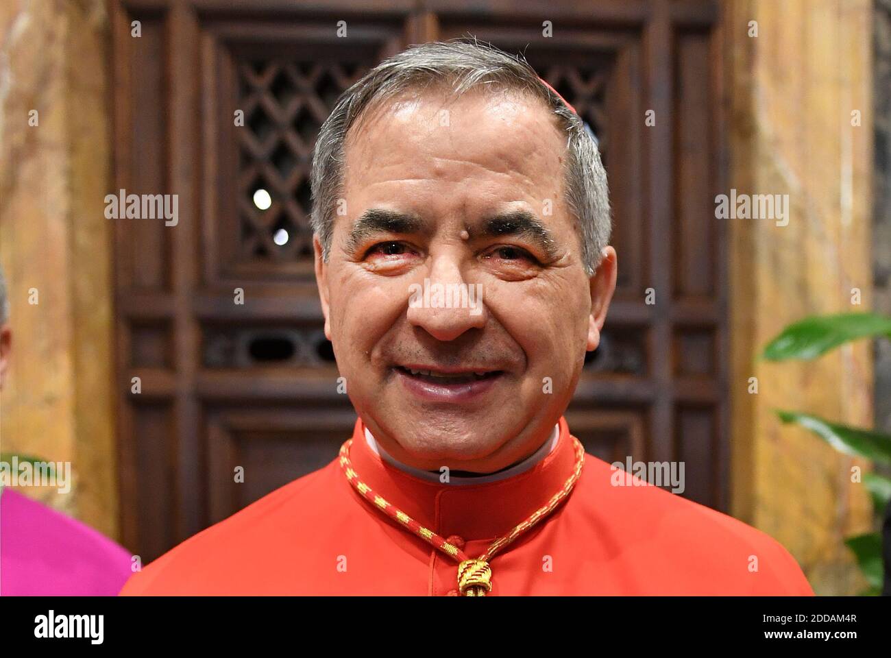 Newly-appointed Cardinal, Giovanni Angelo Becciu (Italy) poses after ...