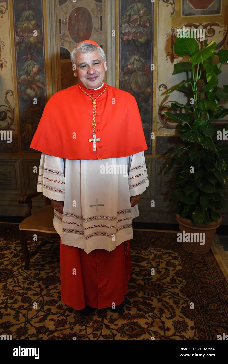 Newly-appointed Cardinal, Konrad Krajewski (Poland) poses after Pope ...