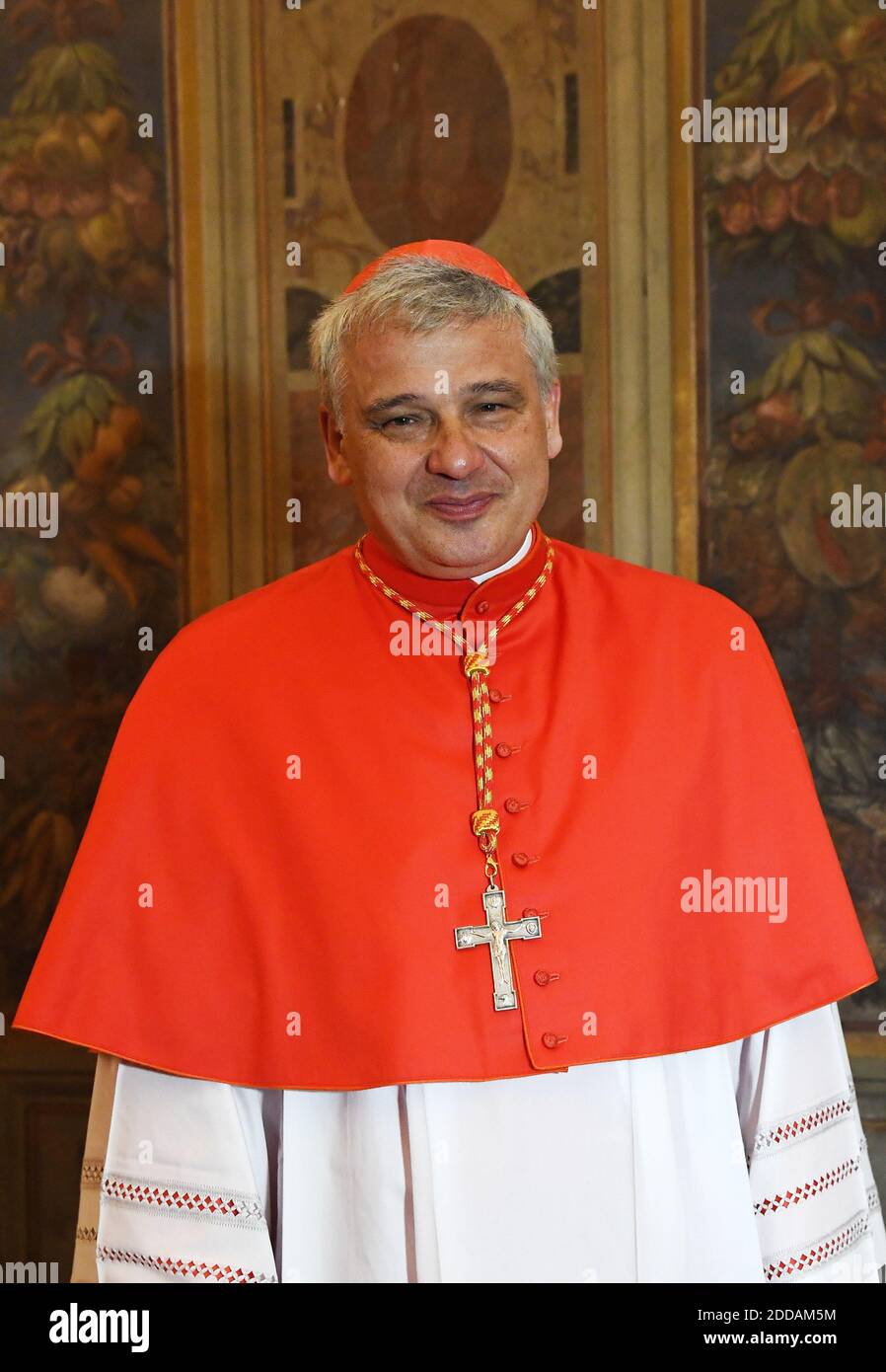 Newly-appointed Cardinal, Konrad Krajewski (Poland) poses after Pope ...
