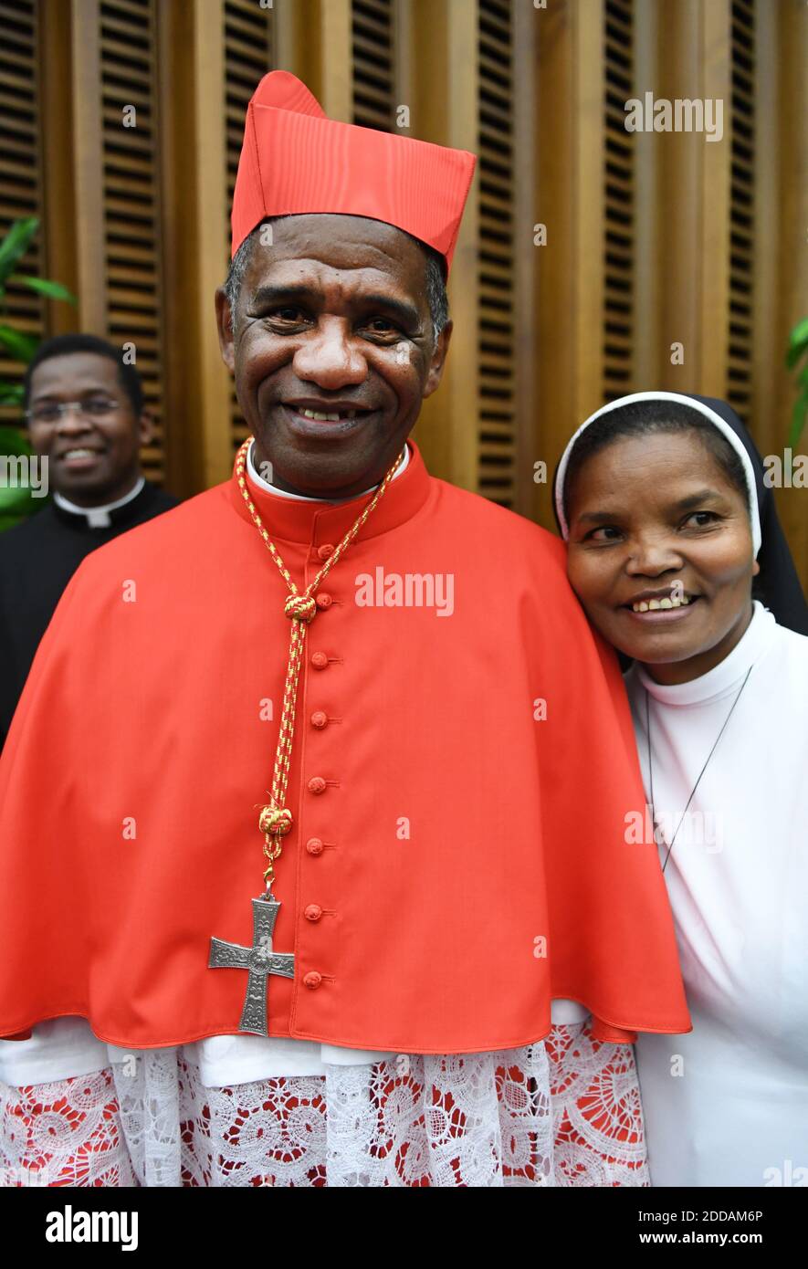 Newly-appointed Cardinal, Desire Tsarahazana (Madagascar) poses after ...