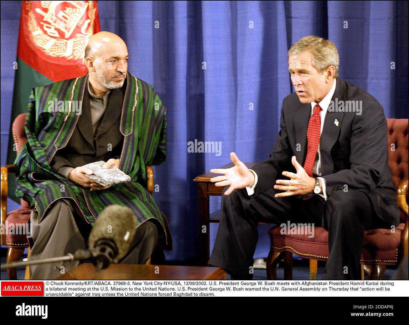 George bush united nations 2002 hi-res stock photography and images - Alamy