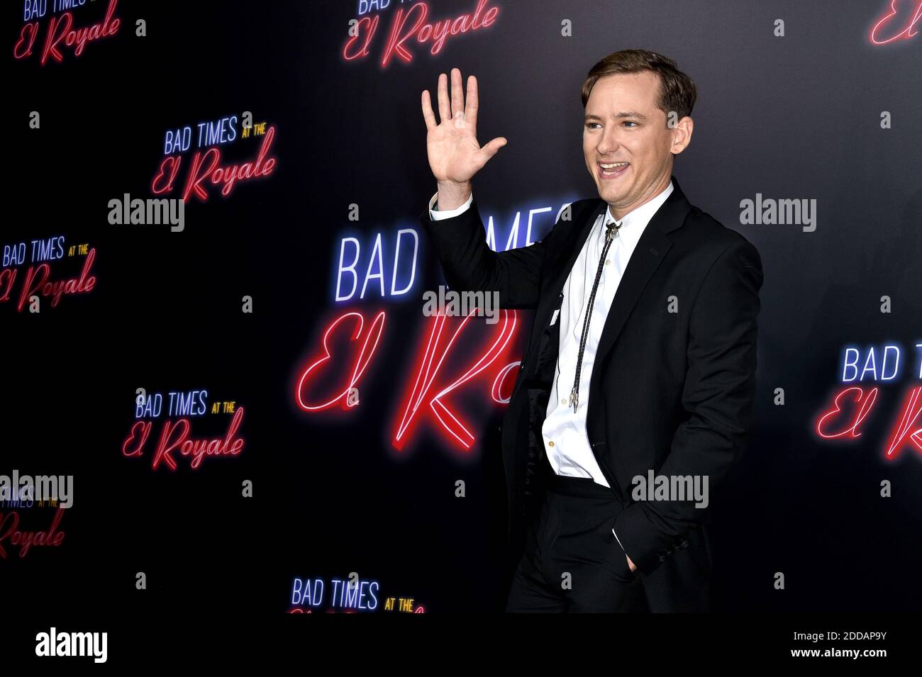 Lewis Pullman attends the premiere of 20th Century FOX's 'Bad Times At ...