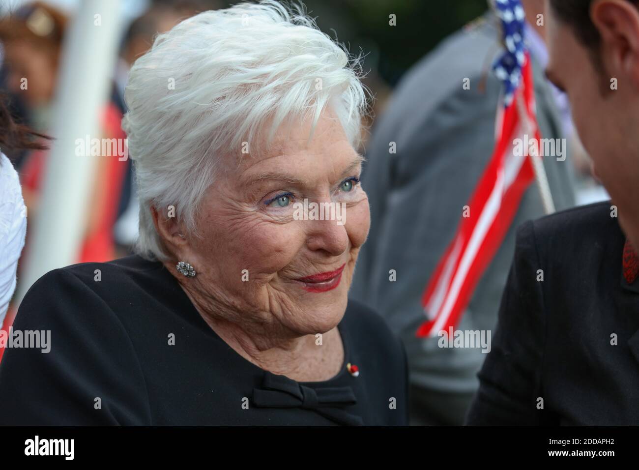 Line Renaud, French singer, actress and AIDS activist, - Embassy of the ...