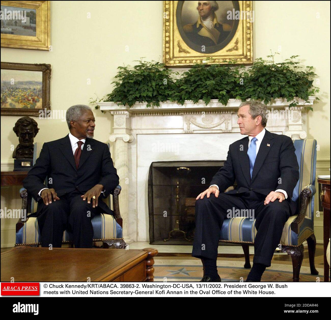 George bush united nations 2002 hi-res stock photography and images - Alamy