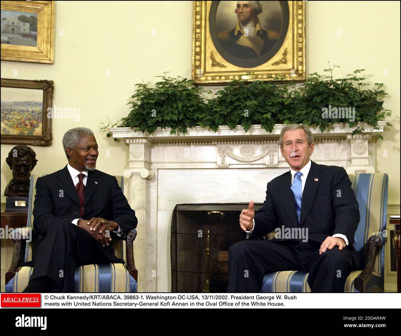 George bush united nations 2002 hi-res stock photography and images - Alamy