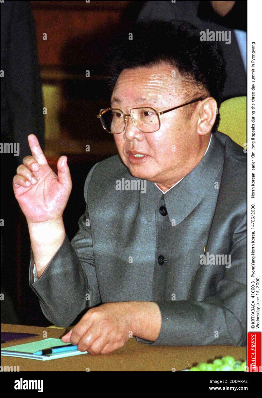 NO FILM, NO VIDEO, NO TV, NO DOCUMENTARY - North Korean leader Kim Jong ...