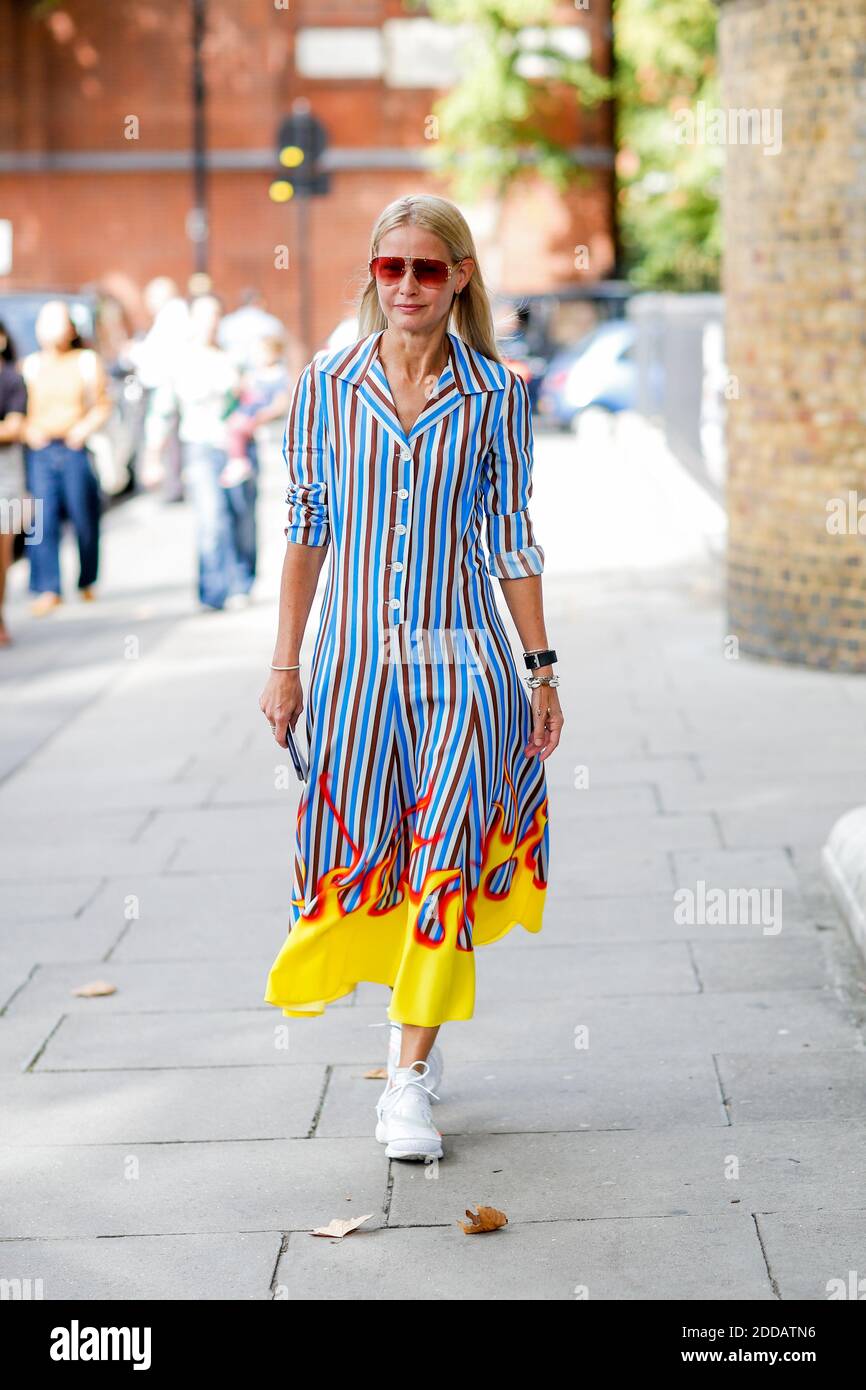 Street style, arriving at Preen spring summer 2019 ready-to-wear show ...