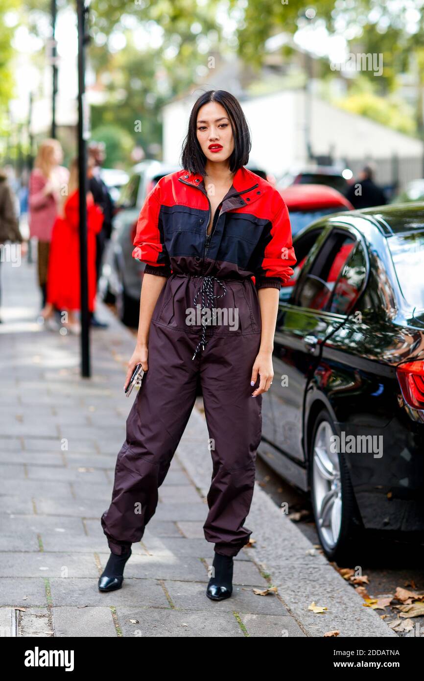 Street style, Tiffany Hsu arriving at Preen spring summer 2019 ready-to ...