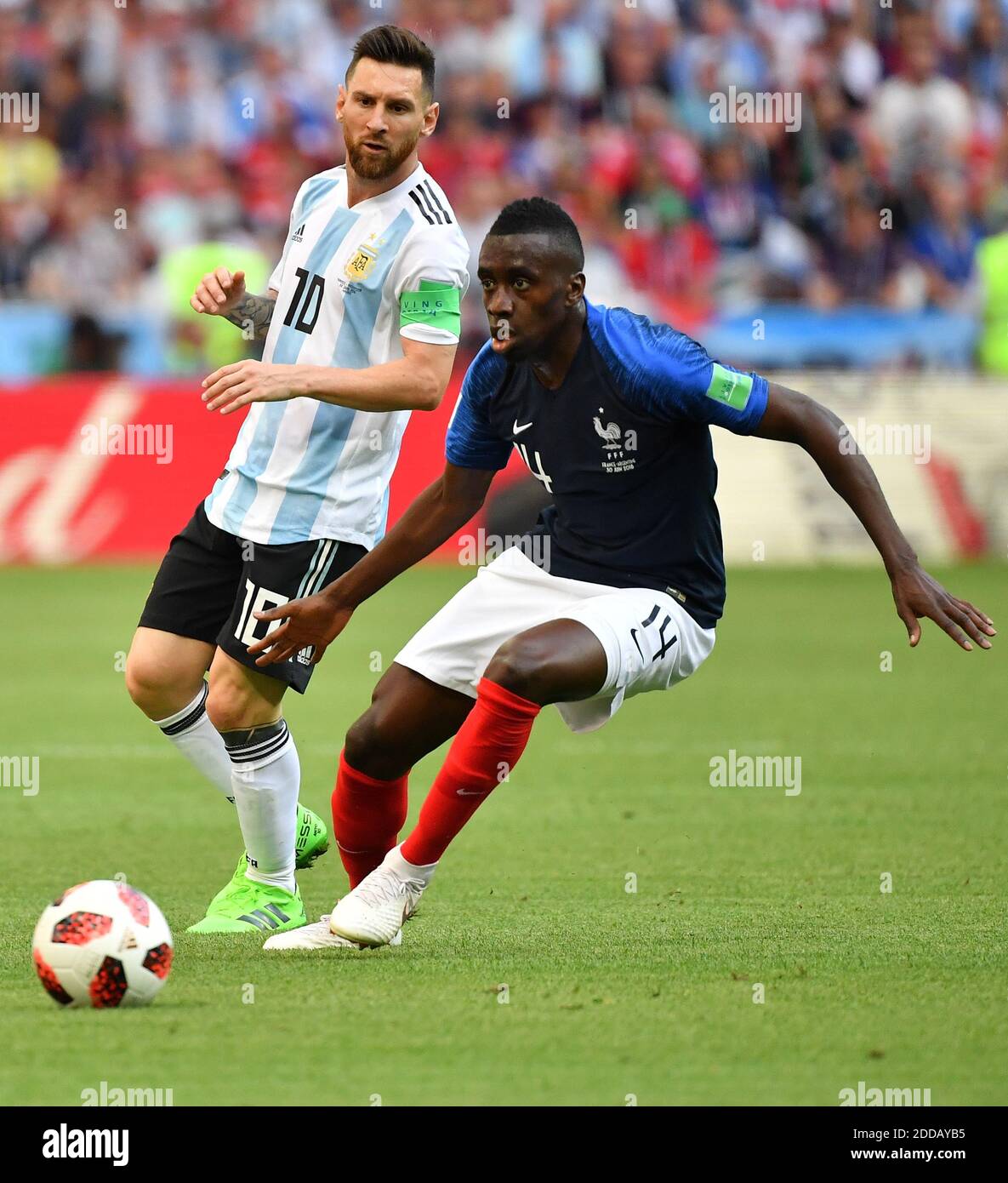 Argentina's Lionel Messi and France's Blaise Matuidi during the FIFA ...