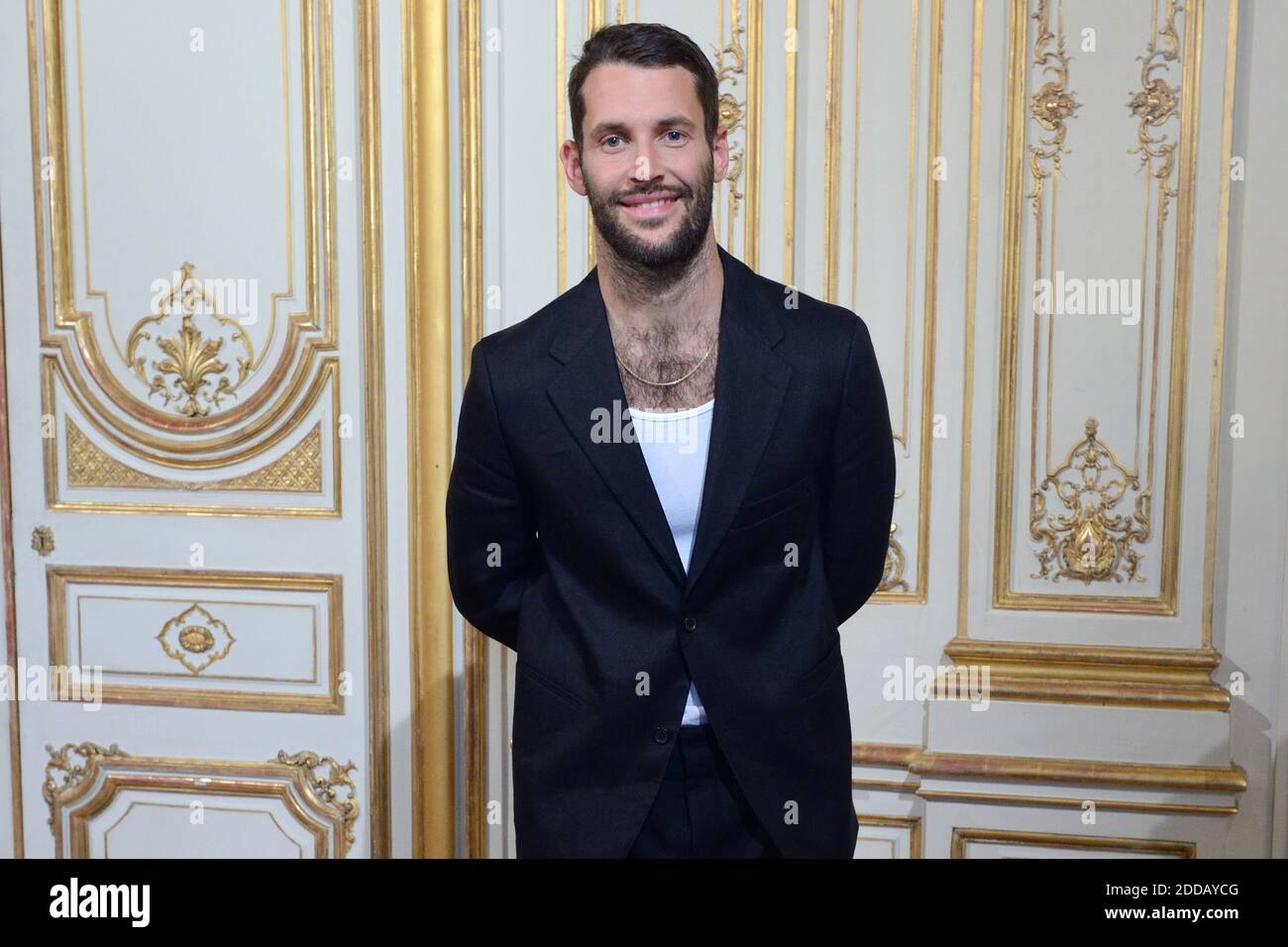A model displays a creation during the Jacquemus Fashion Show as part ...