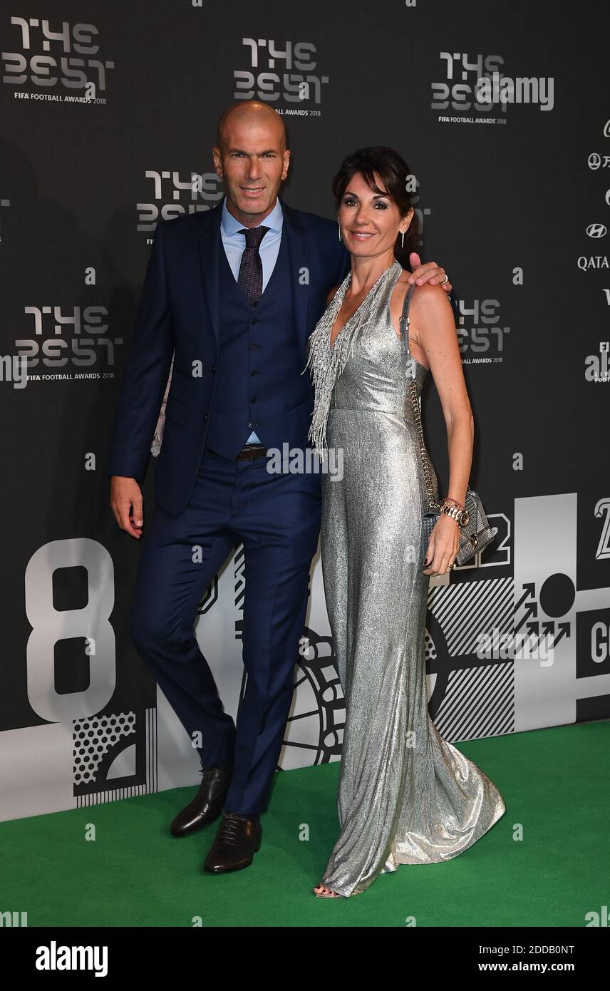 Zinedine Zidane and wife Veronique arrive to the Best FIFA Football ...